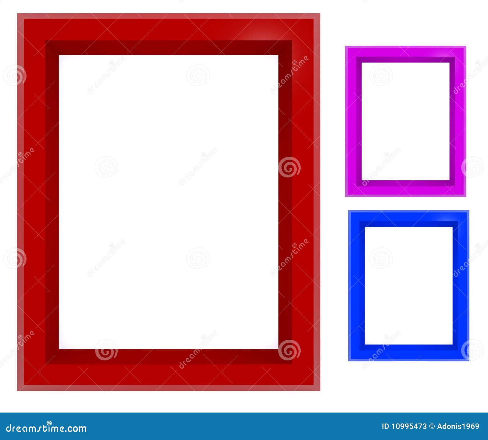 Colorful frames stock illustration. Illustration of modern - 10995473