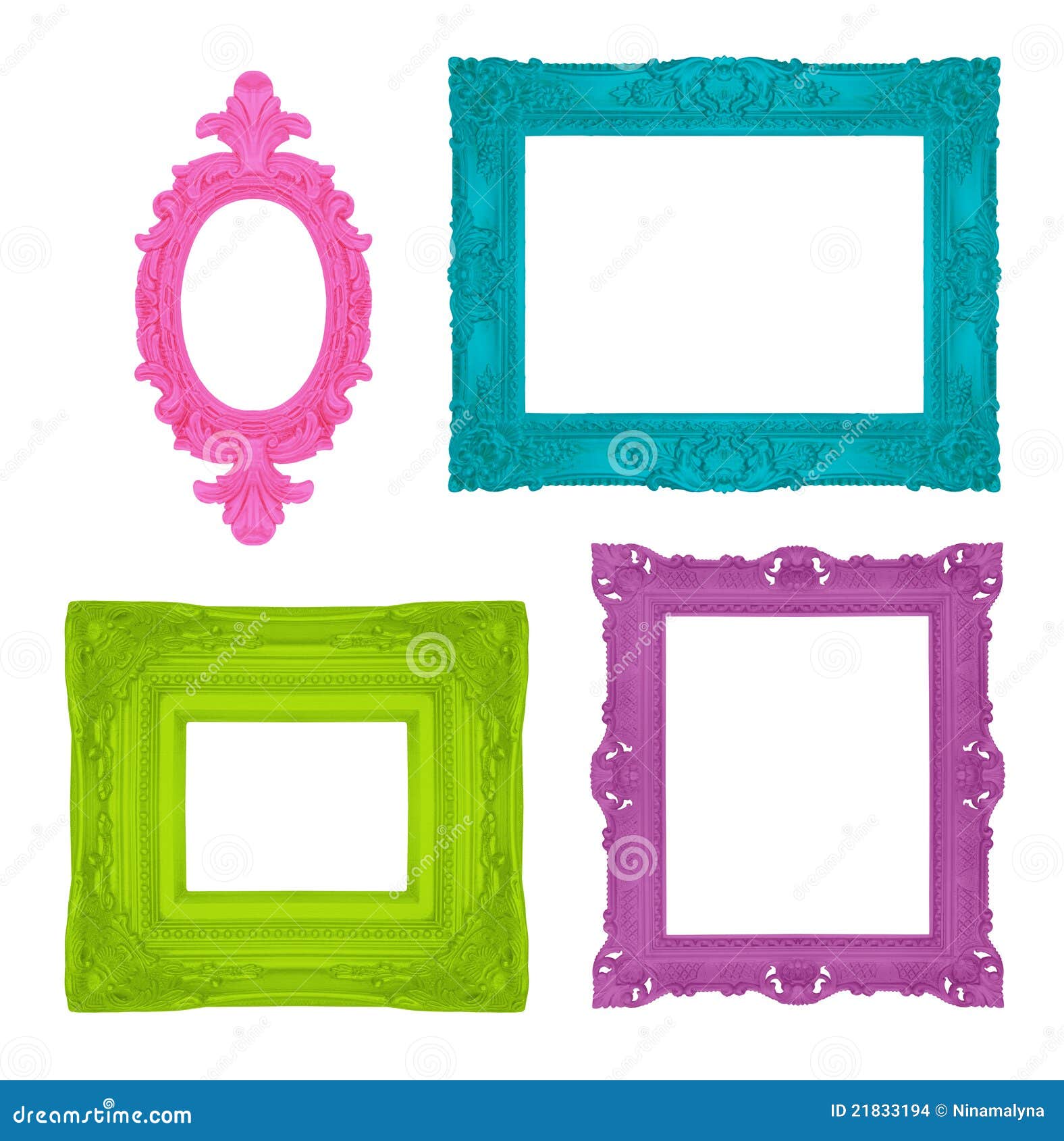 Colorful frames stock photo. Image of artwork, kitsch - 21833194