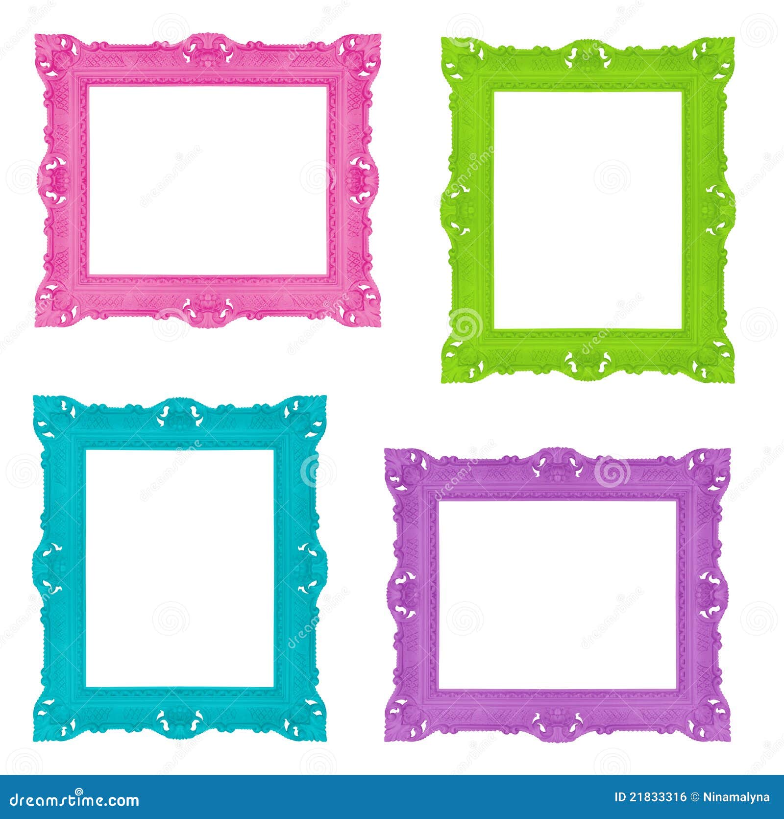 Colorful frames stock photo. Image of copyspace, edge - 21833316