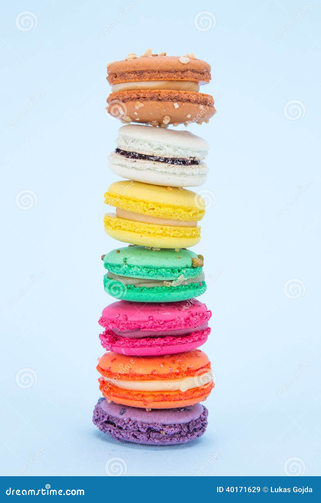 Colorful french macaroons stock image. Image of hipster - 40171629