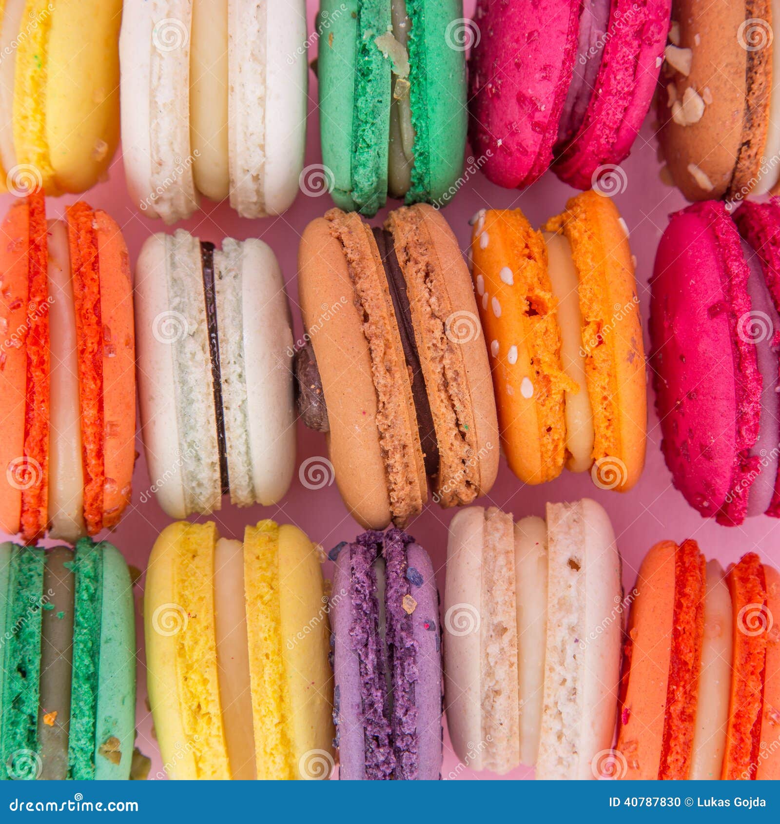 Colorful french macaroons stock photo. Image of delicious - 40787830