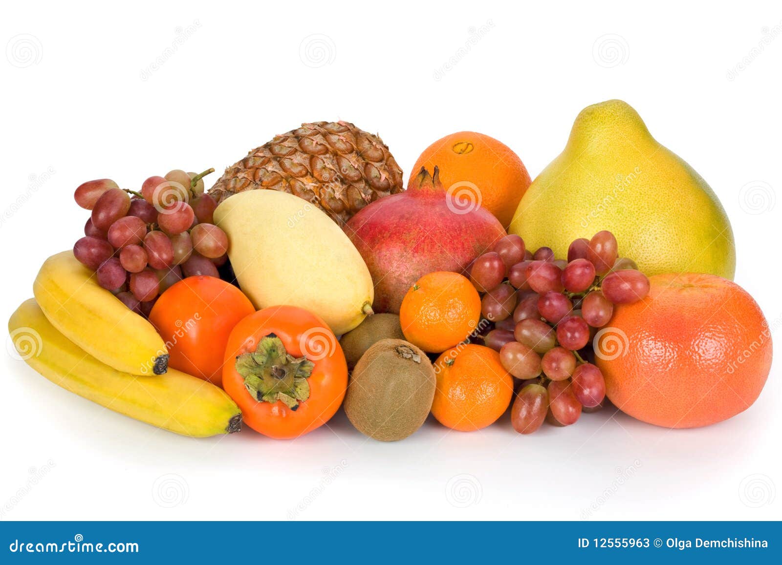 Colorful Fresh Group of Fruits Stock Image - Image of banana, mango ...