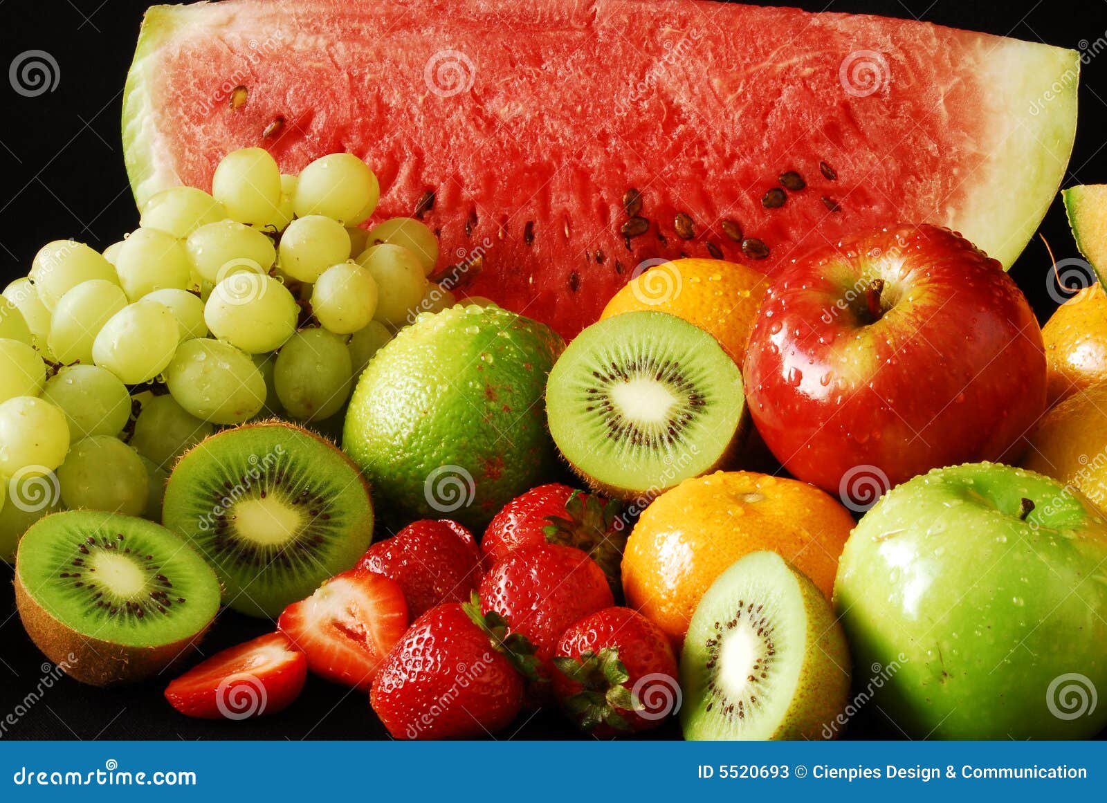 Colorful Fresh Group of Fruits Stock Image - Image of breakfast, fresh ...