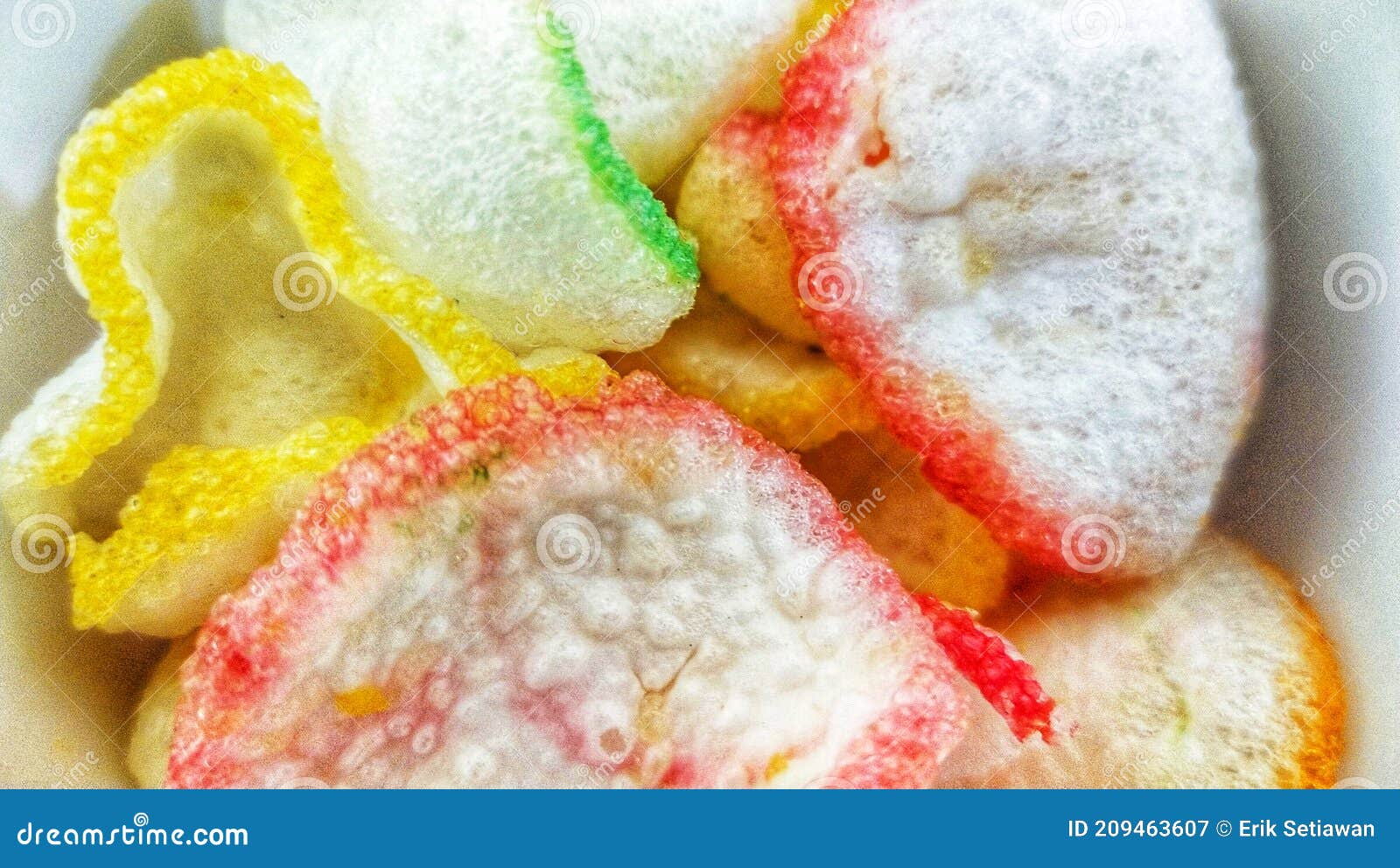 Fried Crackers Rows On Black Stone Background. Stock Photo ...