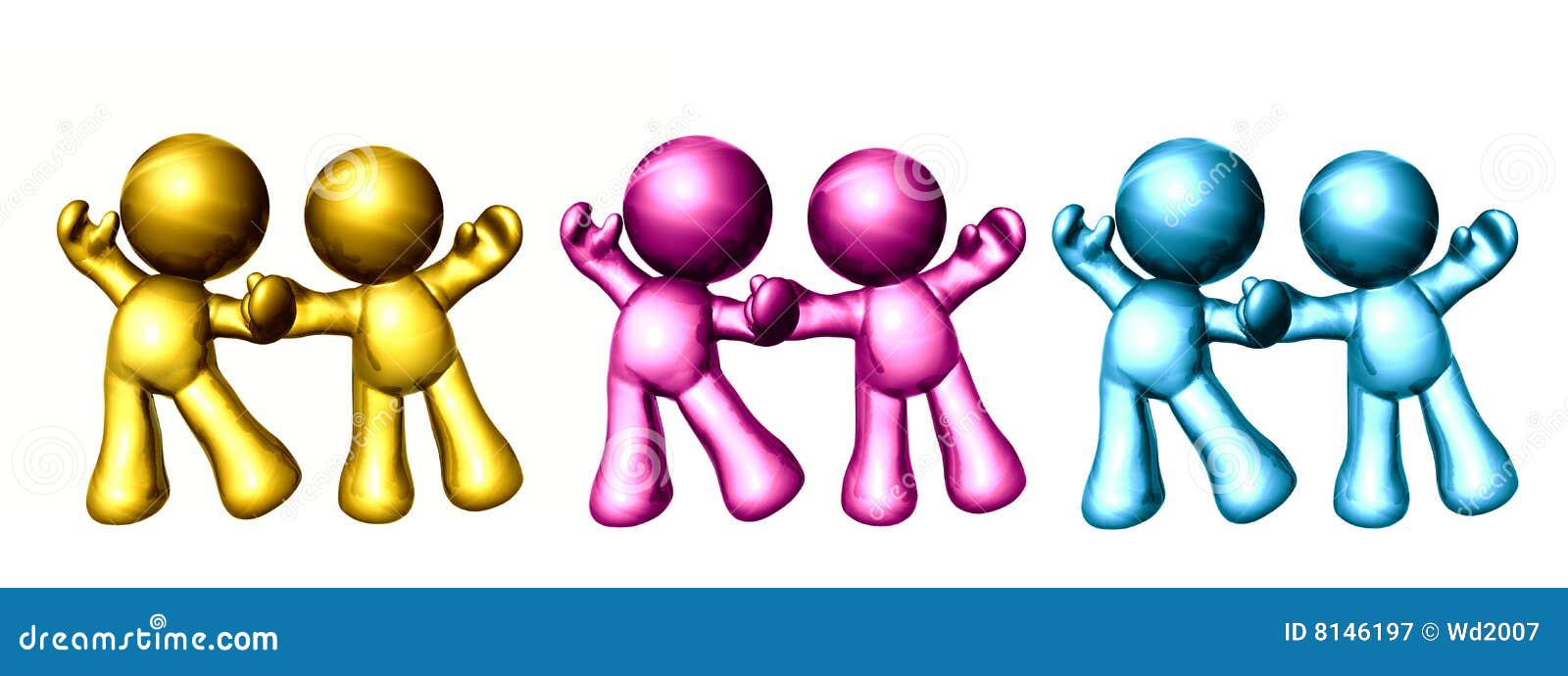 Colorful Friends Icon Figure Stock Illustration - Illustration of ...