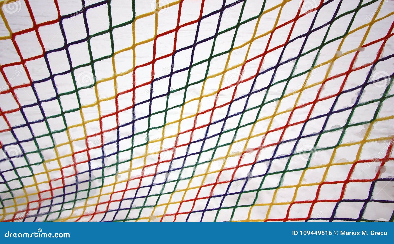 Colorful frozen mesh. stock photo. Image of winter, material - 109449816