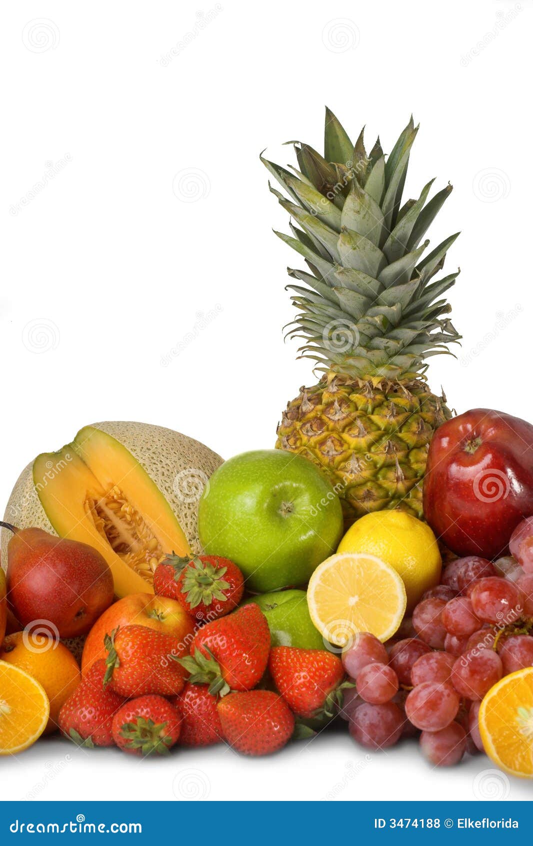 Colorful fruit stock photo. Image of health, avocado, honeydew - 3474188