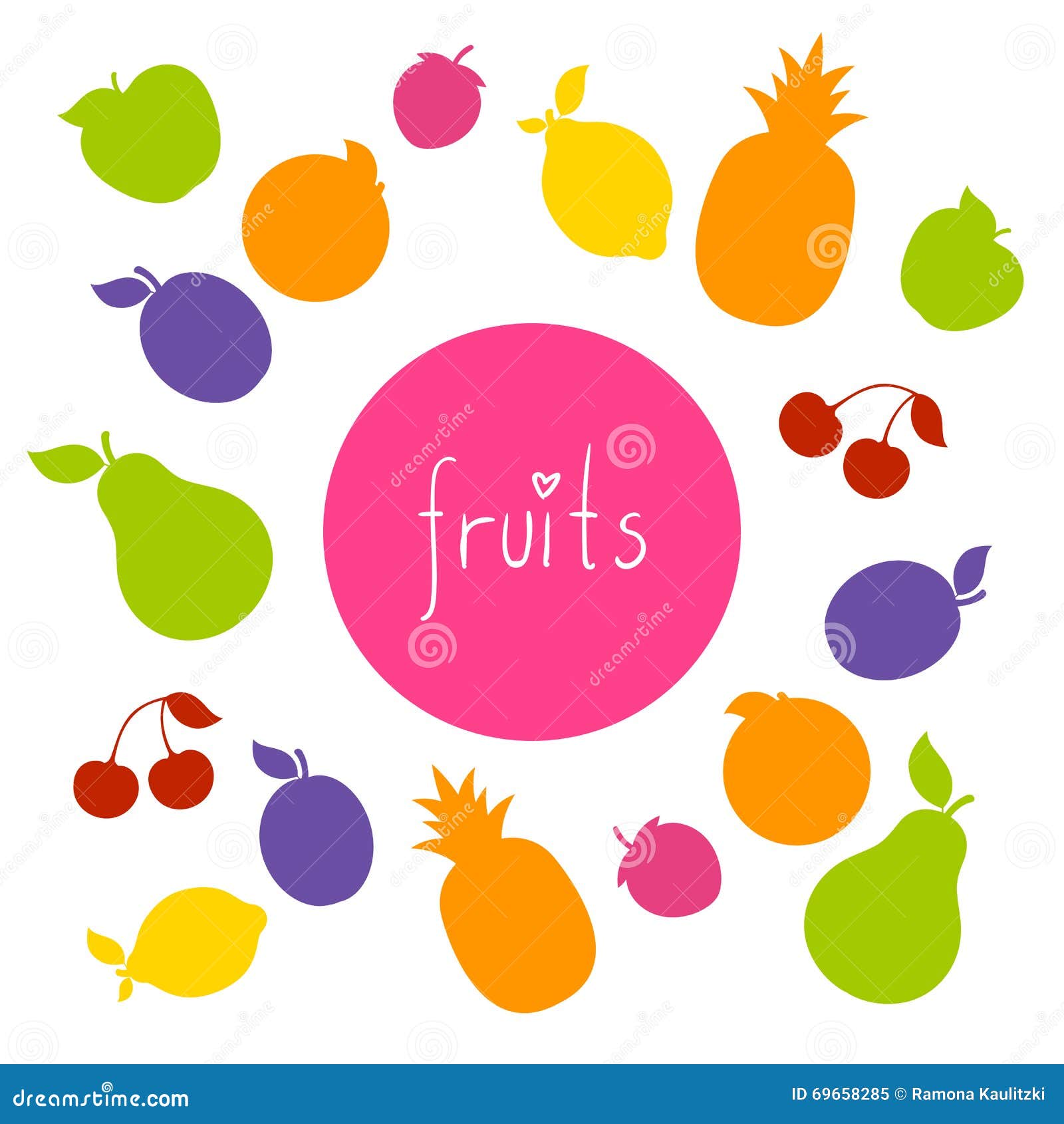 Colorful Fruit Background stock illustration. Illustration of colorful ...