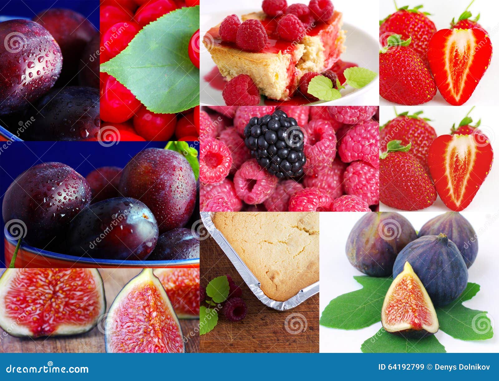 Colorful fruit collage stock image. Image of diet, food - 64192799