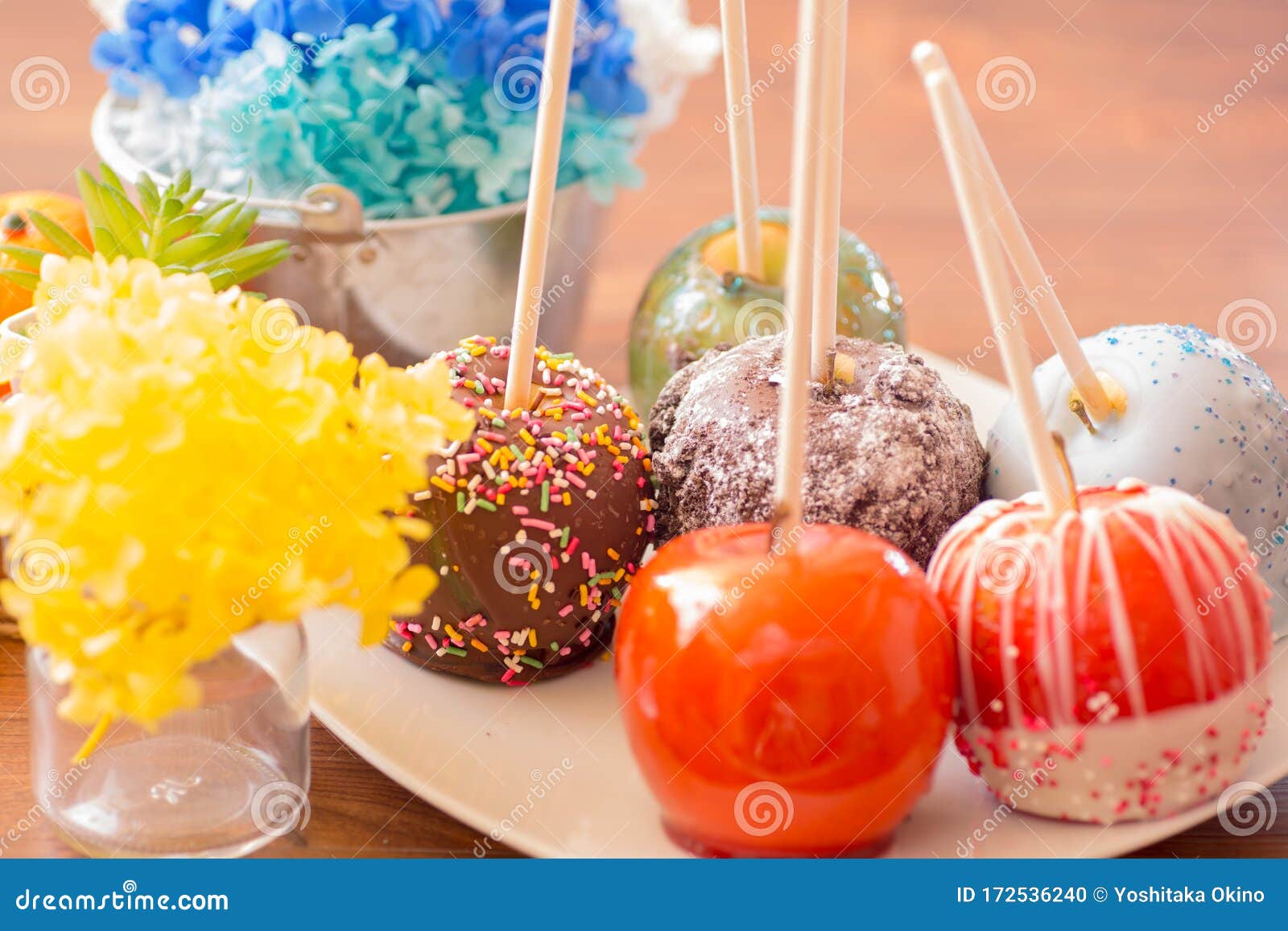 Colorful fruit dessert stock photo. Image of sweet, apples - 172536240