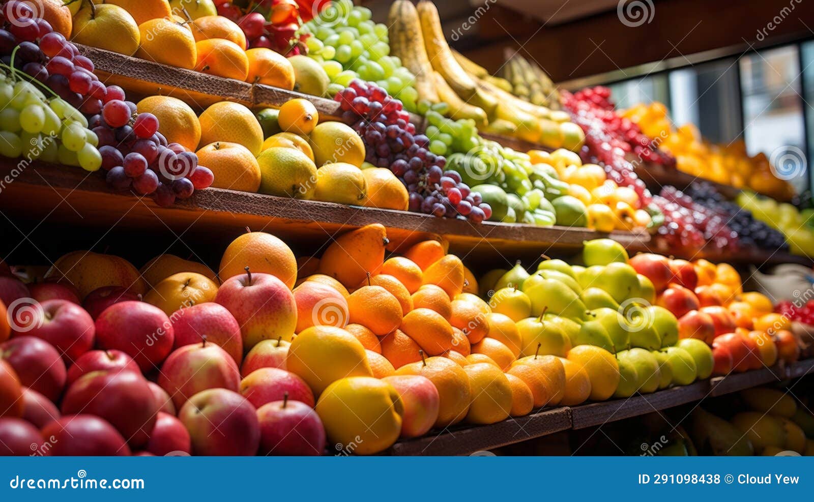 Colorful Fruit Display Testament To Nature Stock Illustration ...