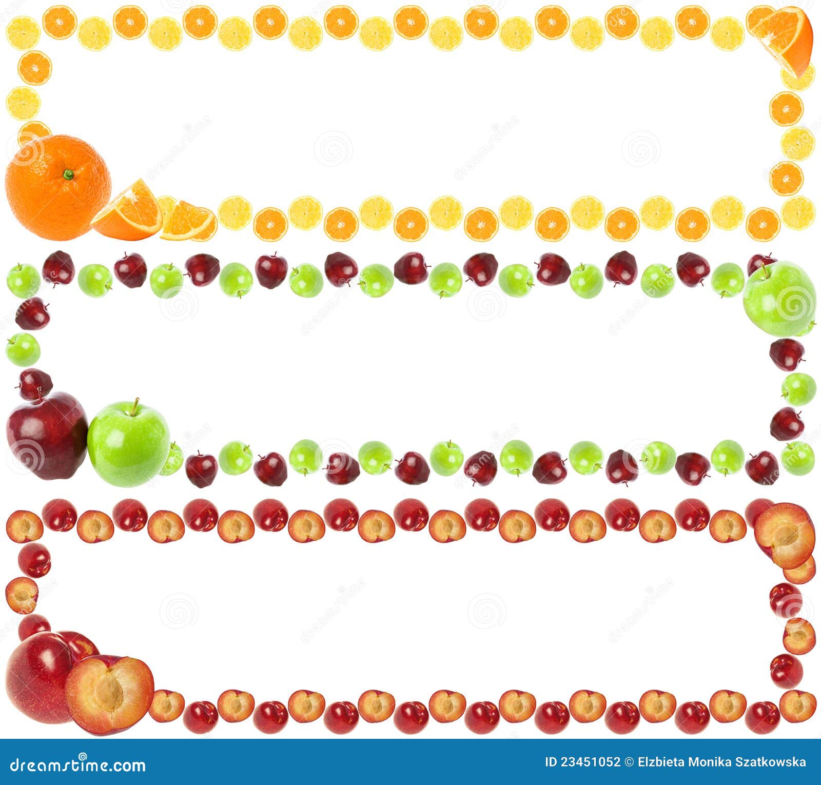 Colorful fruit frames stock photo. Image of colour, citrus - 23451052