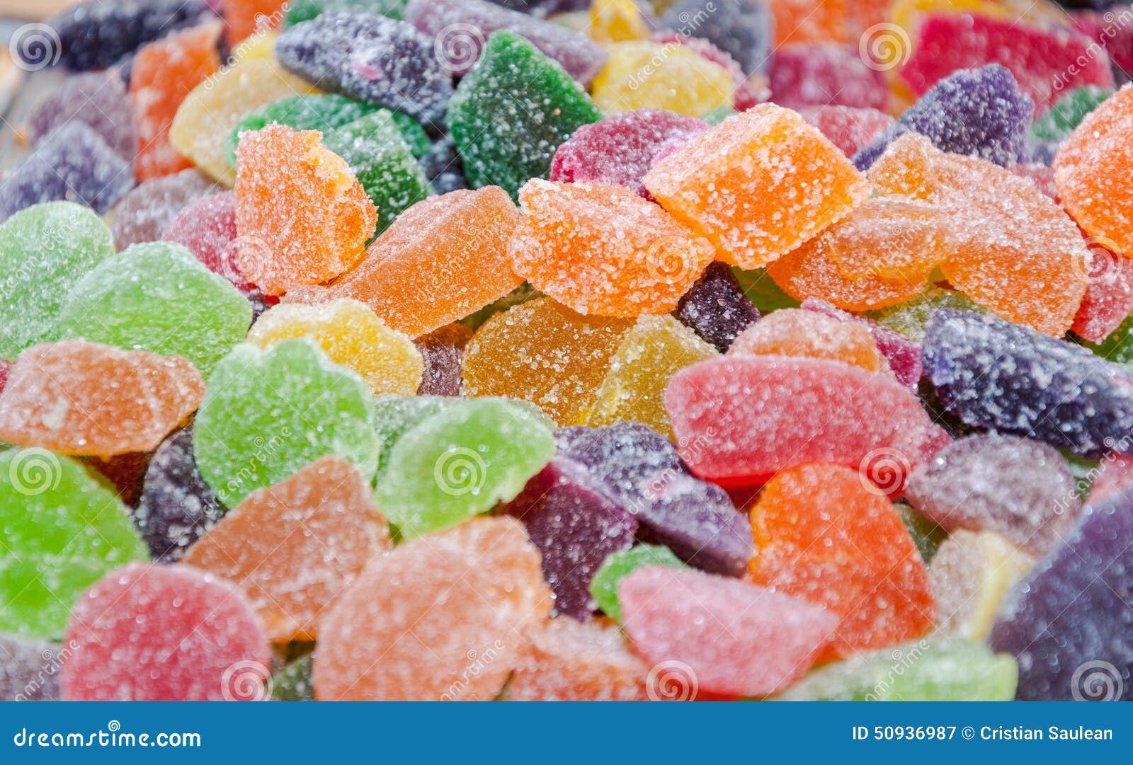 Colorful Fruit Jelly Candies Stock Image - Image of sweet, color: 50936987
