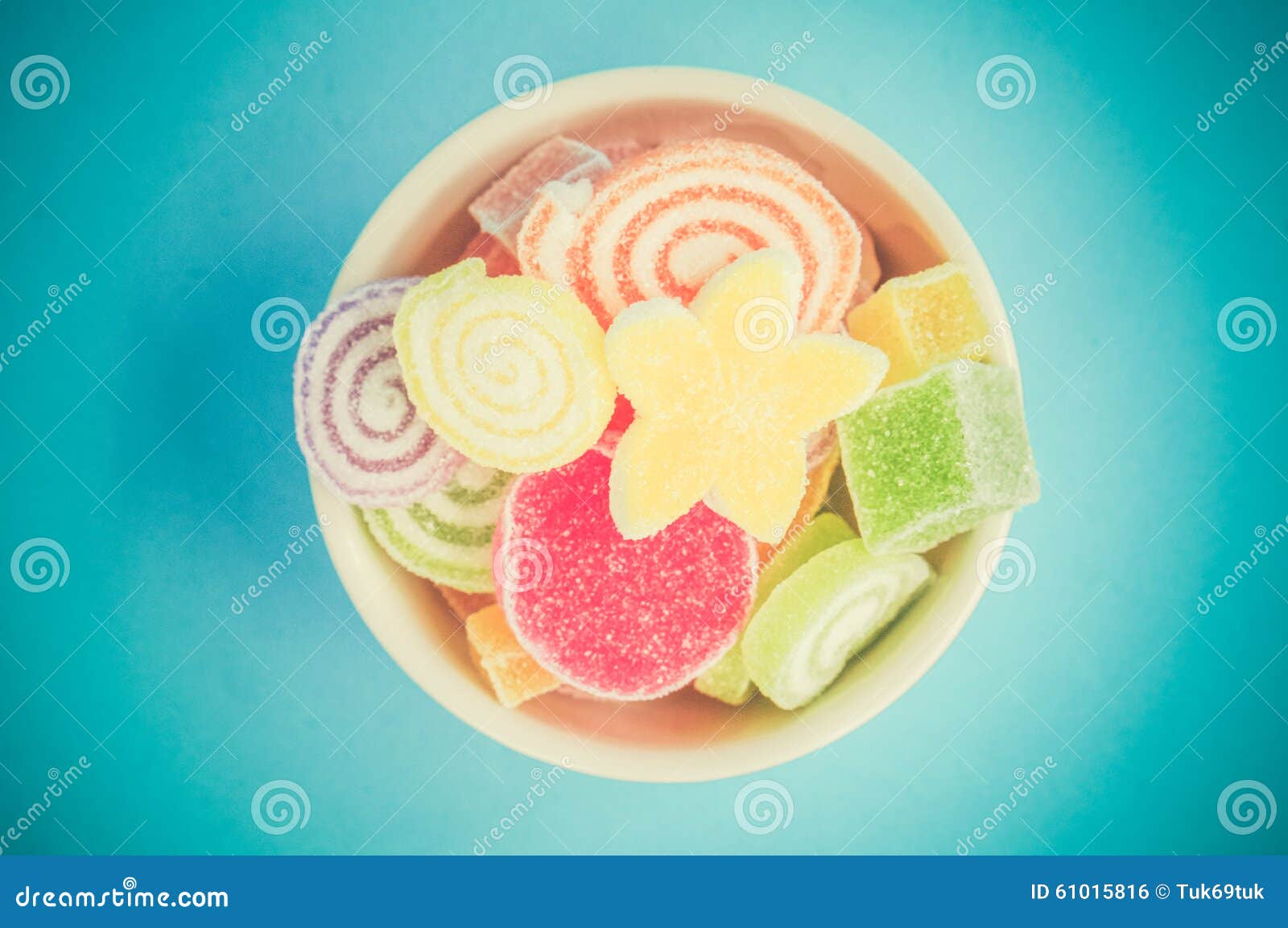 Colorful Fruit-paste Sweets Stock Photo - Image of gummy, spiral: 61015816