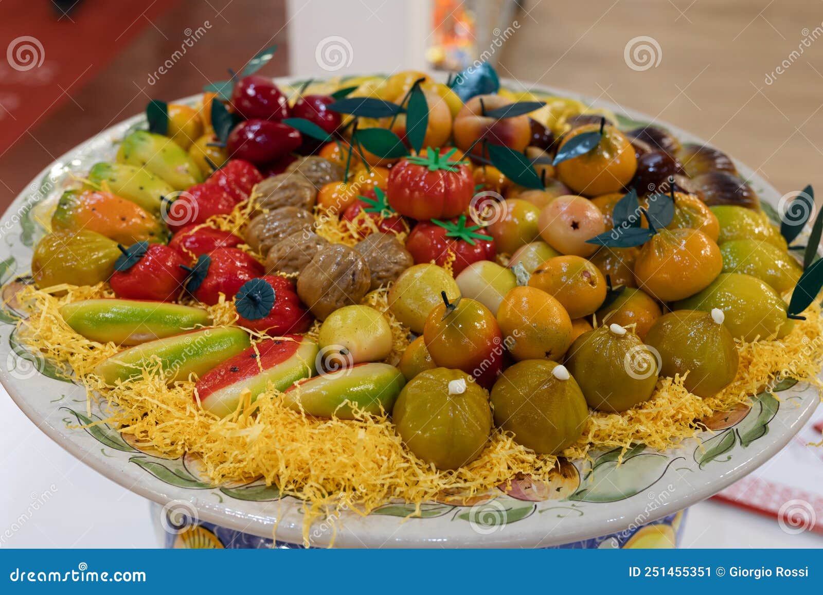 Colorful Fruit and Vegetables Made of Marzipan Stock Image - Image of ...
