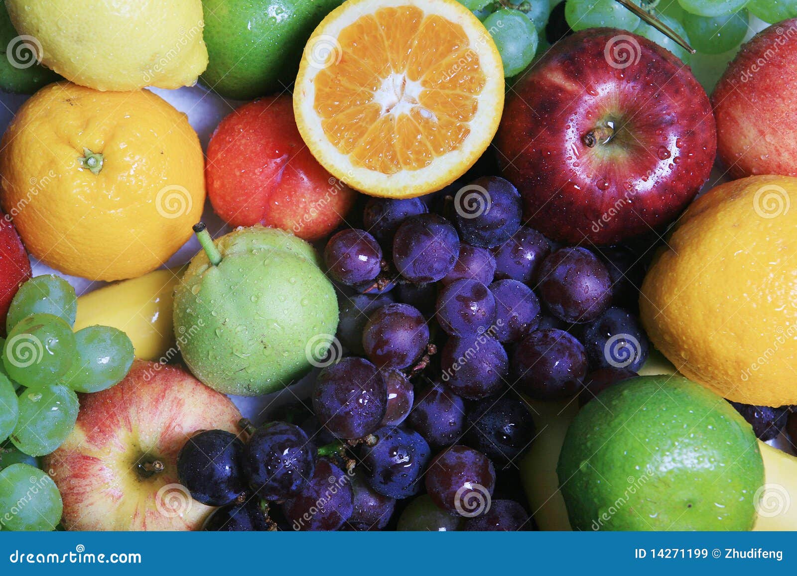 Colorful fruits stock image. Image of background, healthy - 14271199