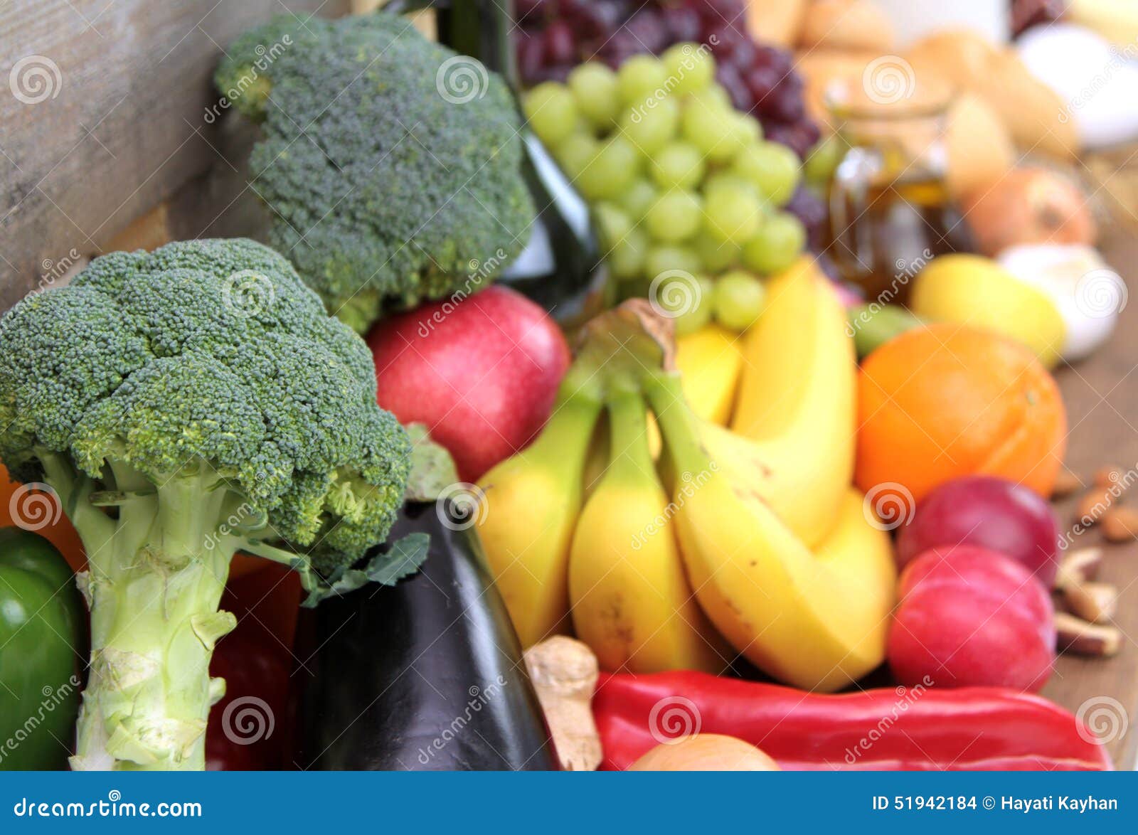 Colorful Fruits and Vegetables, Close Up Image Stock Photo - Image of ...