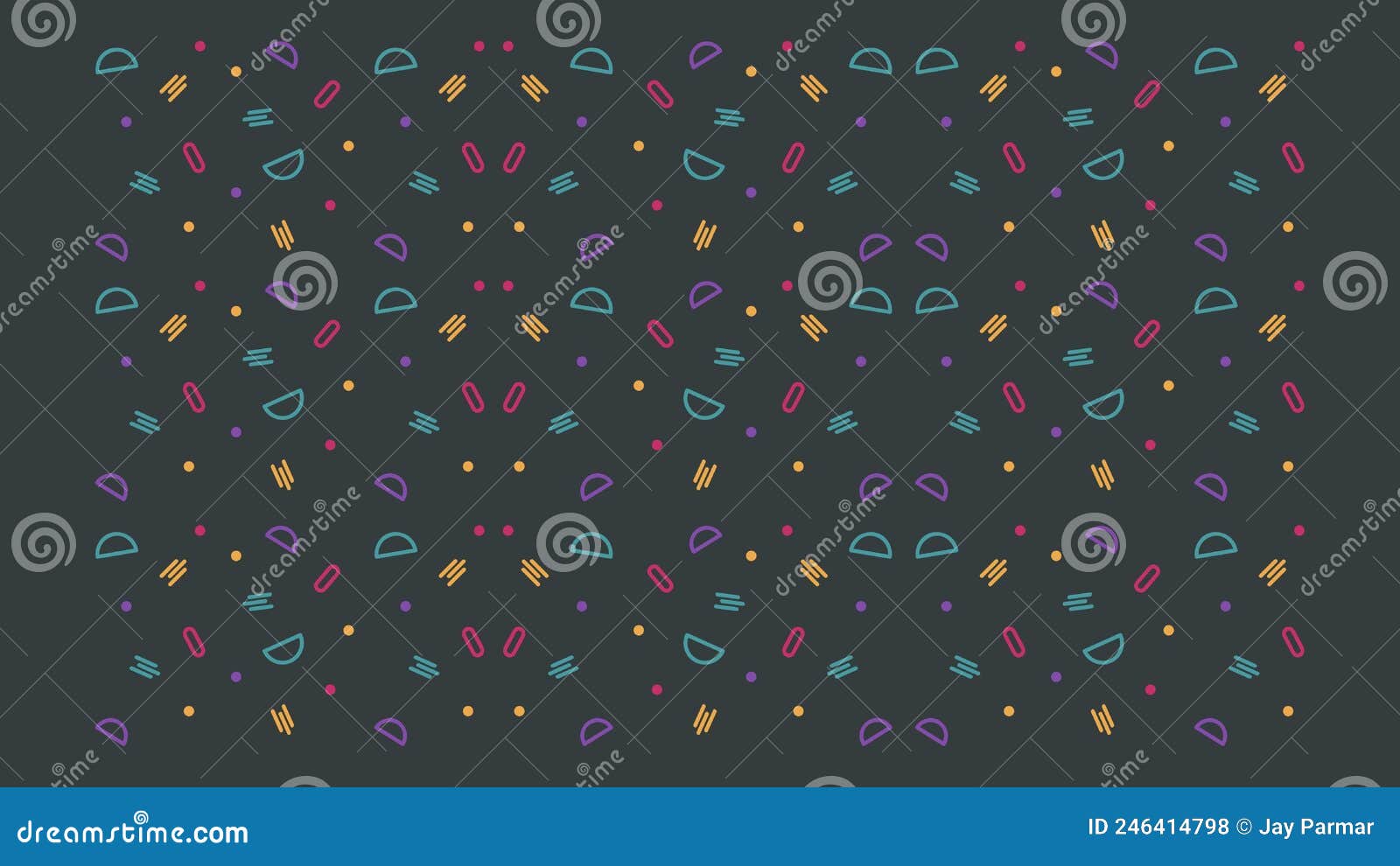 Colorful Fun Pattern Abstract Dekstop Wallpaper Stock Illustration ...