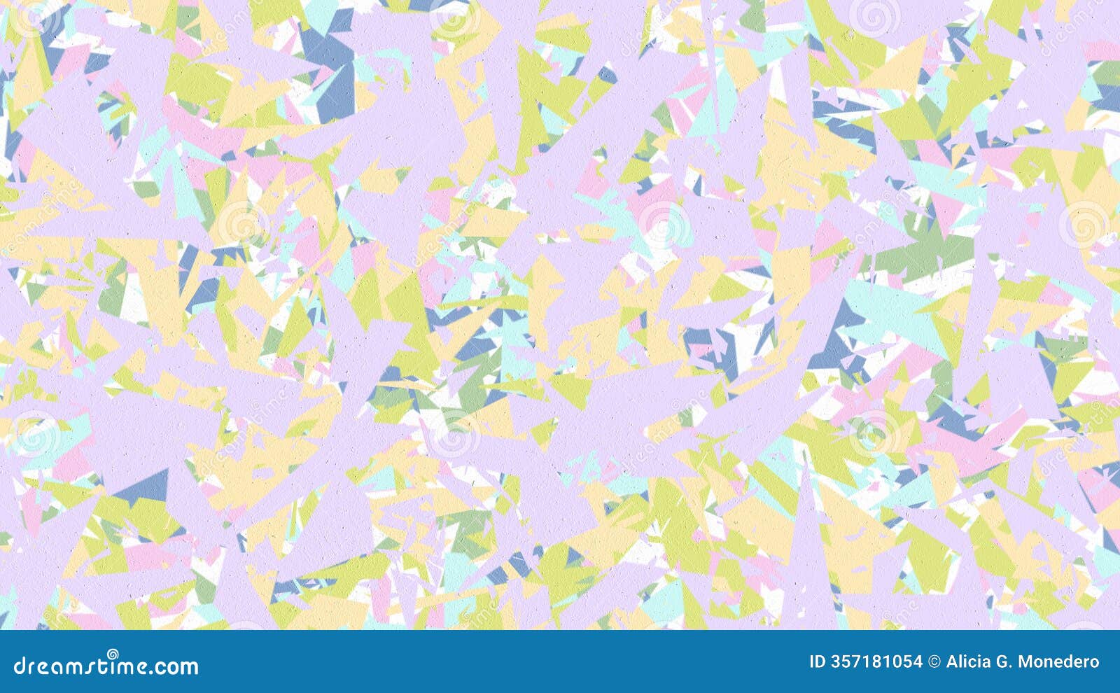 Colorful Funky Triangle Cuts Modern Pastel Collage Background. Stock ...