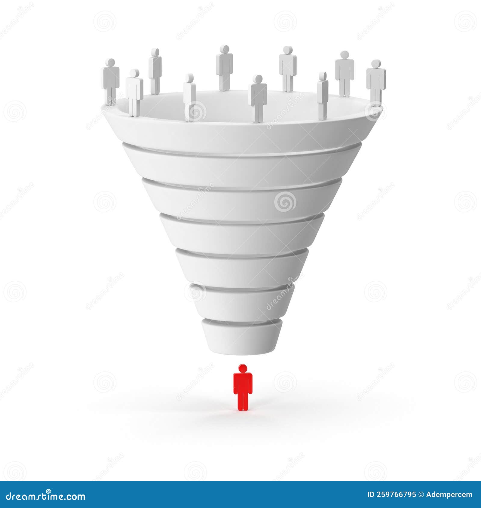 Colorful Funnel Diagram, Visualizing Process Flow, Stages, And ...