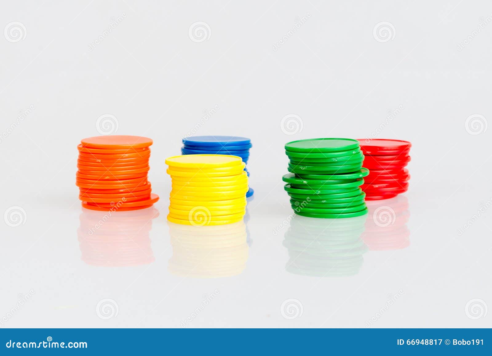 Colorful funny game chips. stock image. Image of money - 66948817