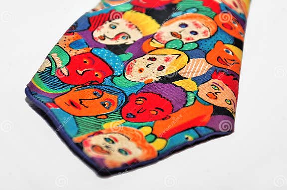 Colorful funny tie stock photo. Image of material, elegant - 48036172