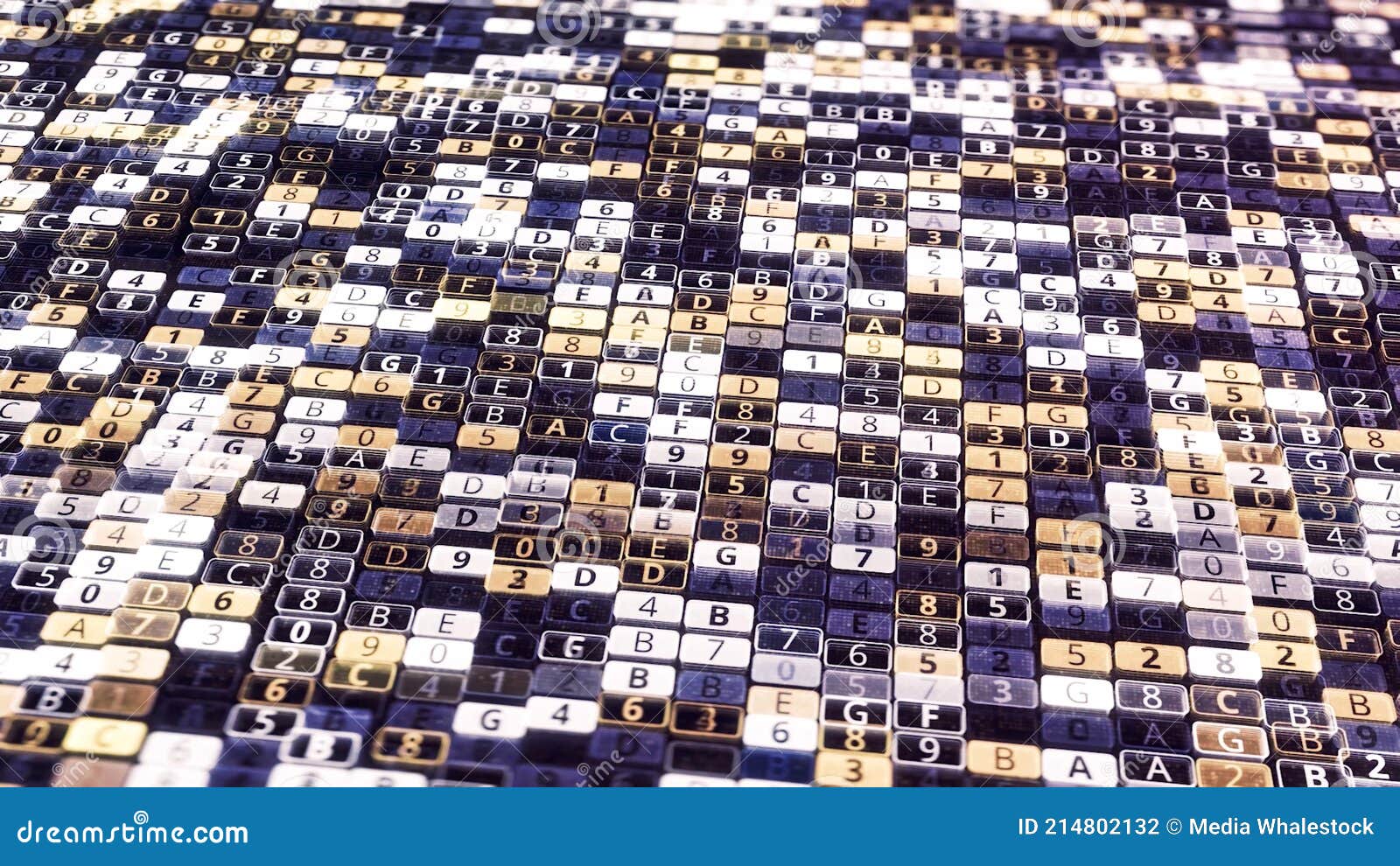 Colorful Futuristic Interface of a Data Scanning Program, Abstract ...