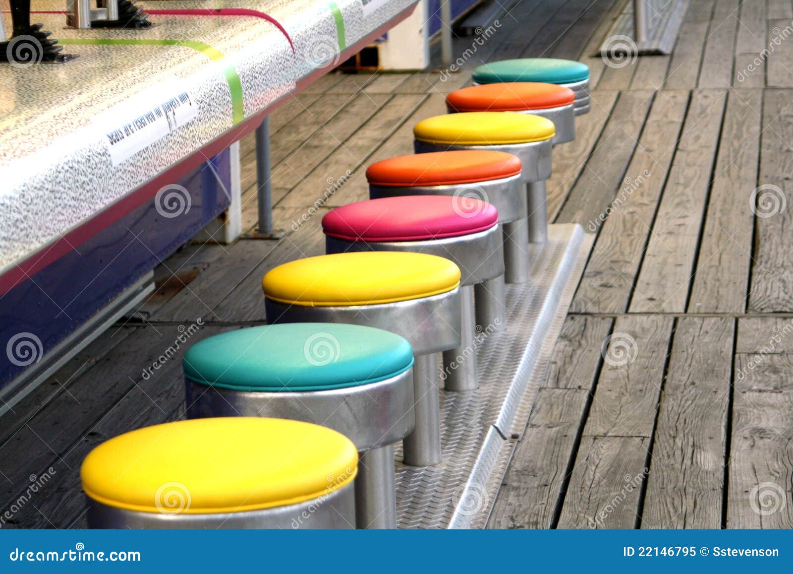 Colorful Game Stools stock image. Image of booth, carnival - 22146795