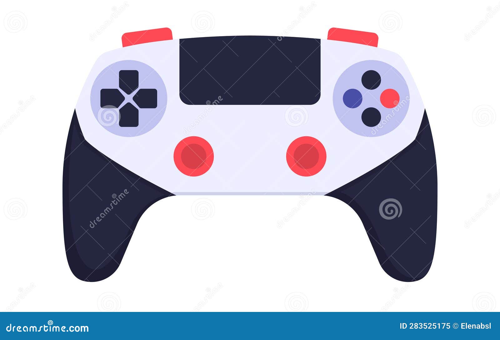 Colorful Gamepad Controller for Gaming Stock Vector - Illustration of ...