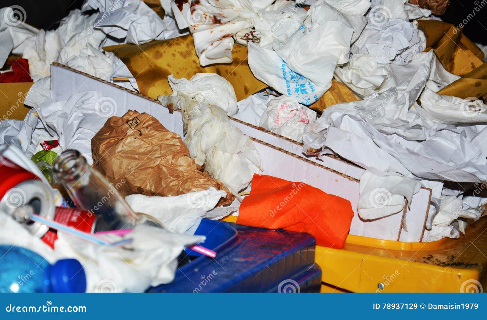 Colorful Garbage Background Stock Image - Image of education, separate ...