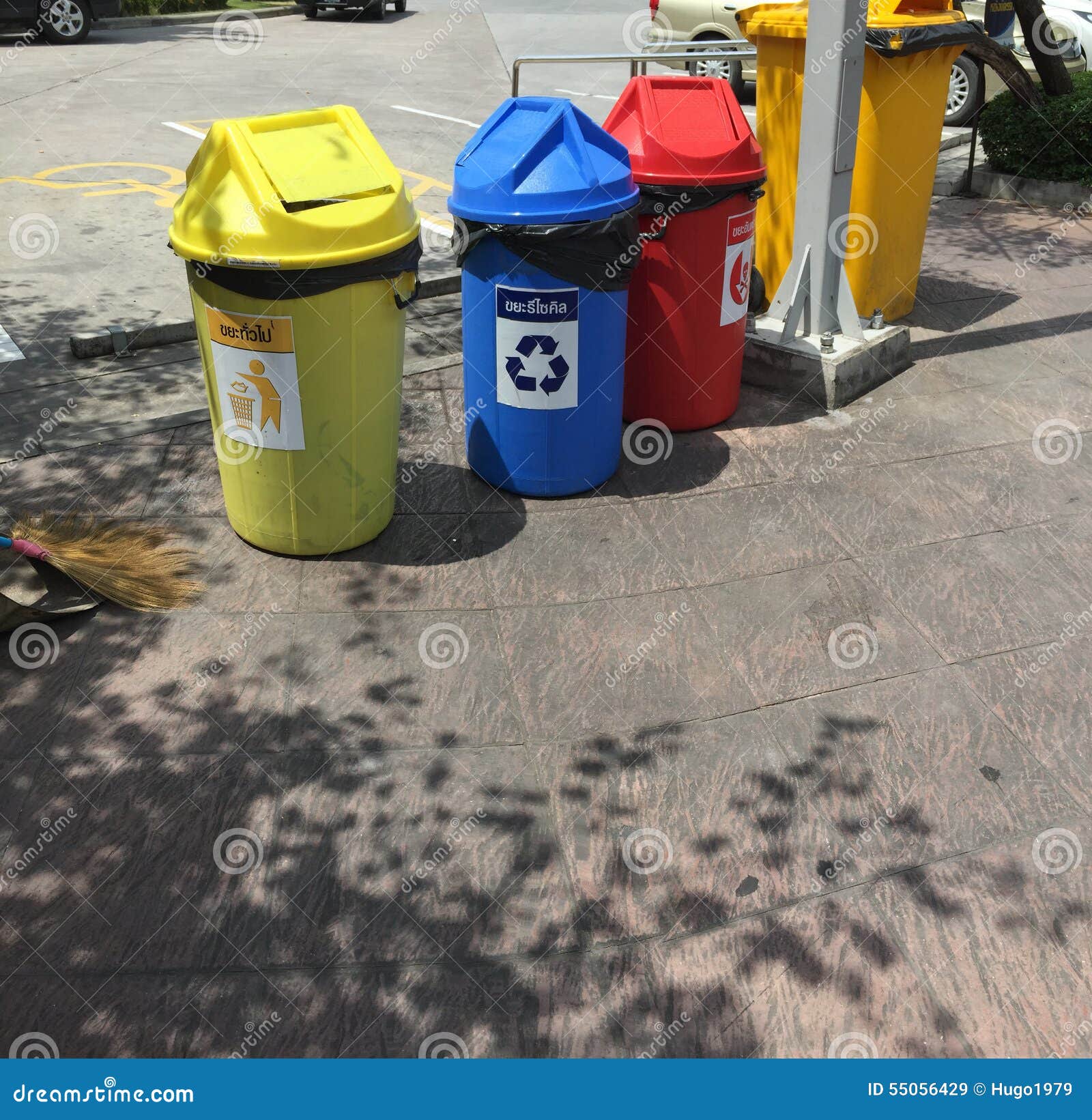 Colorful Garbage Bin of Separate Trash Stock Image - Image of boats ...