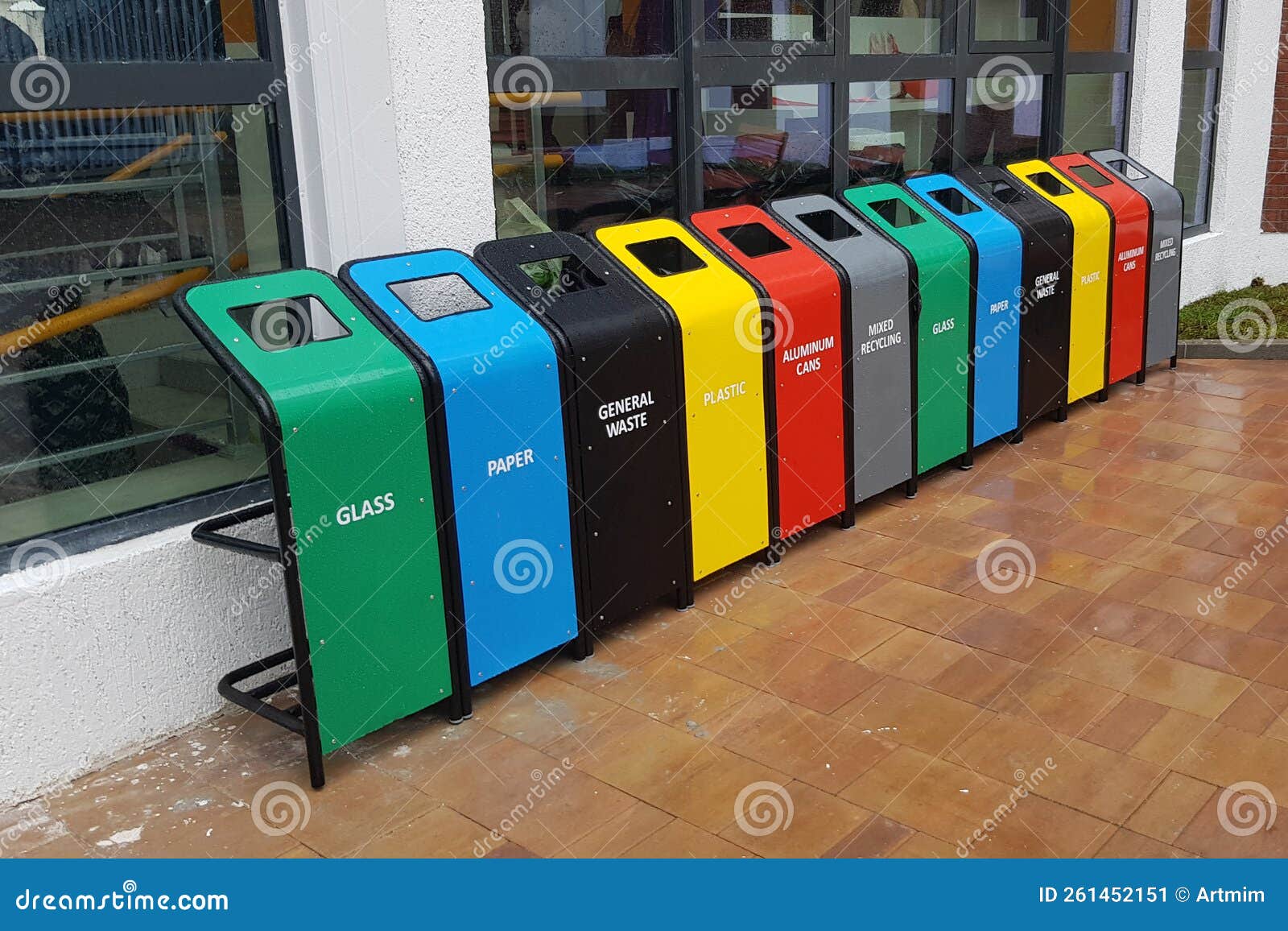 Colorful Garbage Bins for Recycling, Garbage Separation. Containers for ... Colorful Garbage Bins for Recycling, Garbage Separation. Containers for ...