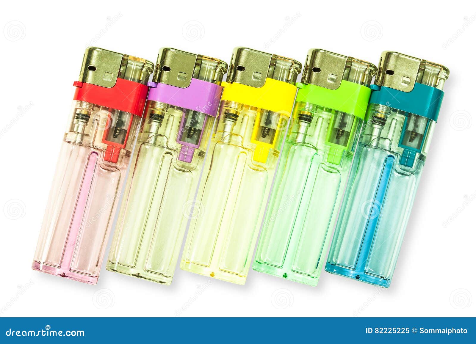 Colorful gas lighters stock image. Image of flammable - 82225225