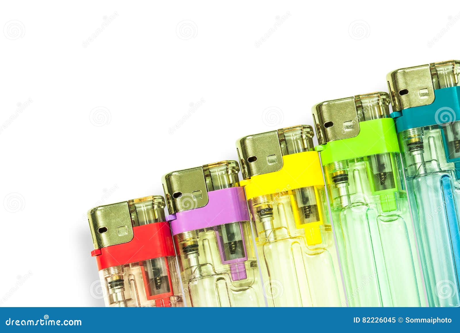 Colorful gas lighters stock image. Image of pile, manually - 82226045
