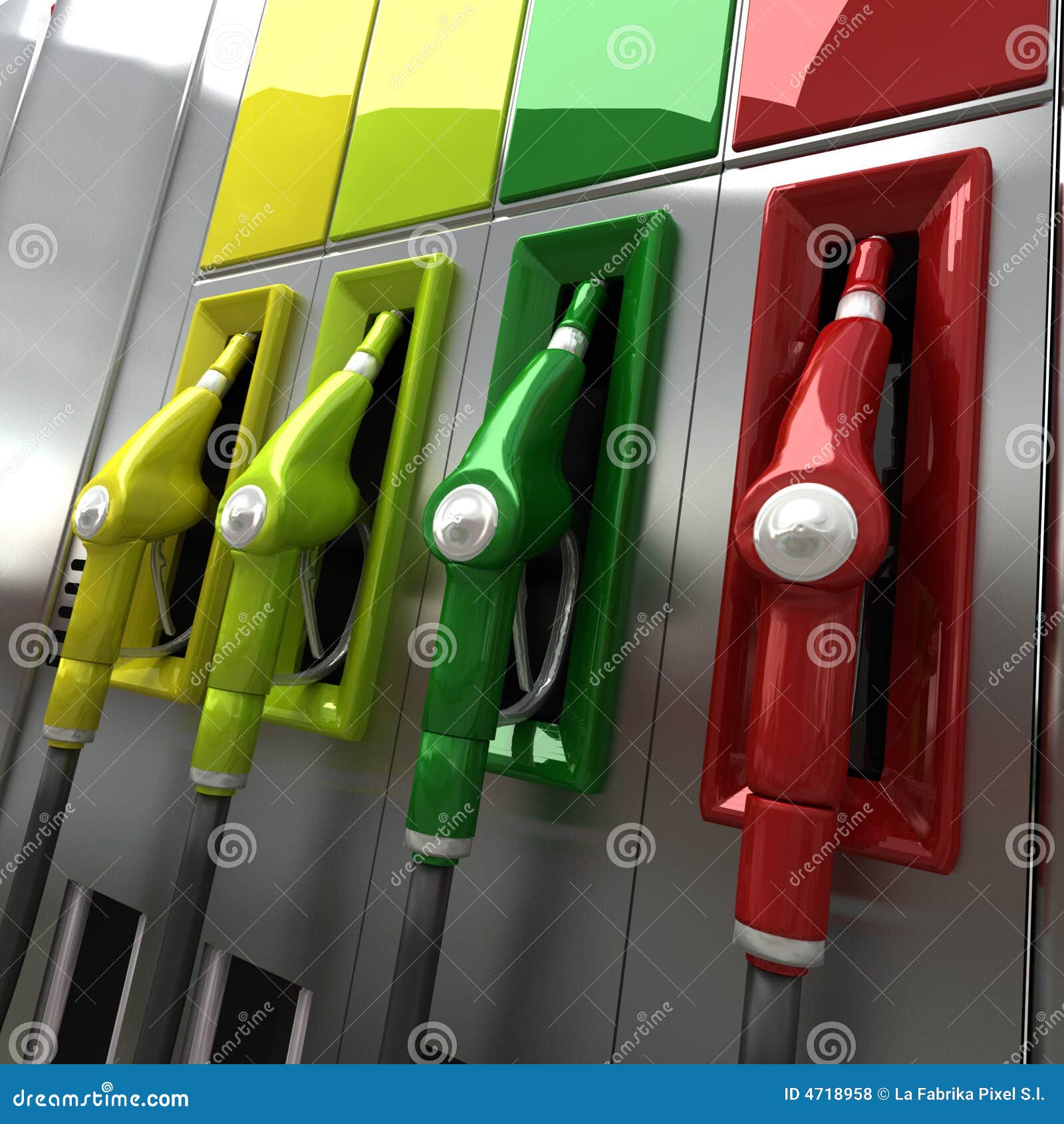 Colorful gas pumps stock illustration. Illustration of engine - 4718958