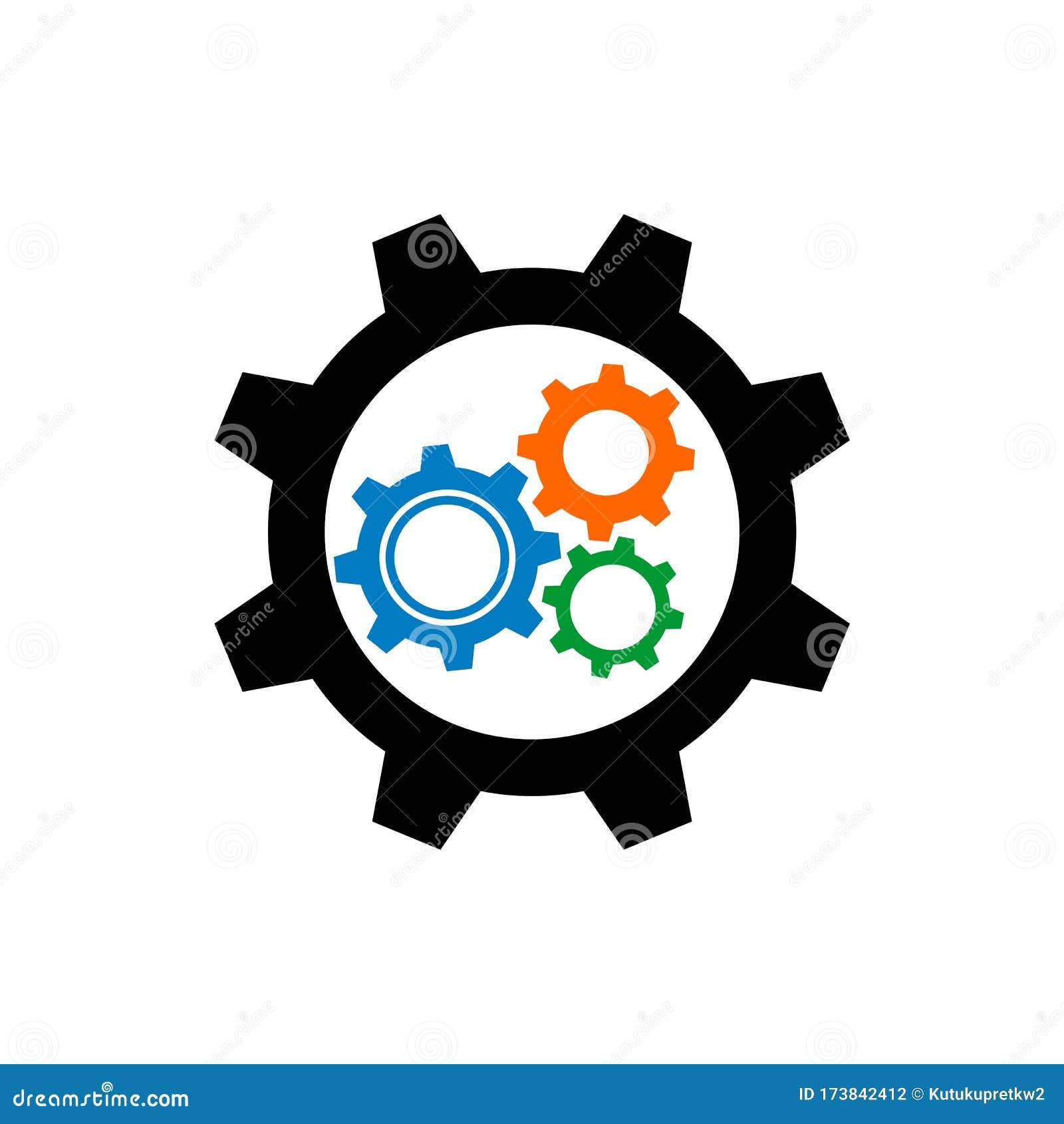 Colorful Gear Vector Logo Template Illustration Design, Vector EPS 10 ...