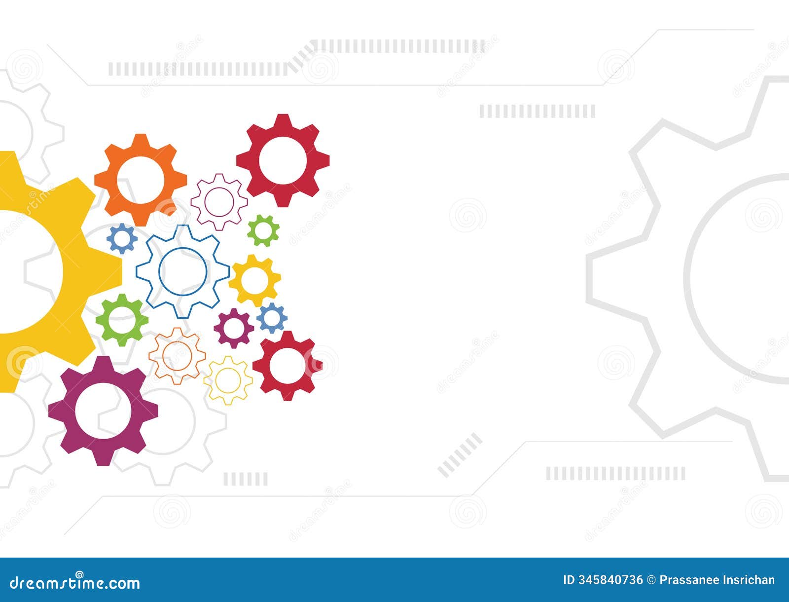 Colorful Gear Wheels Stock Image | CartoonDealer.com #27228235