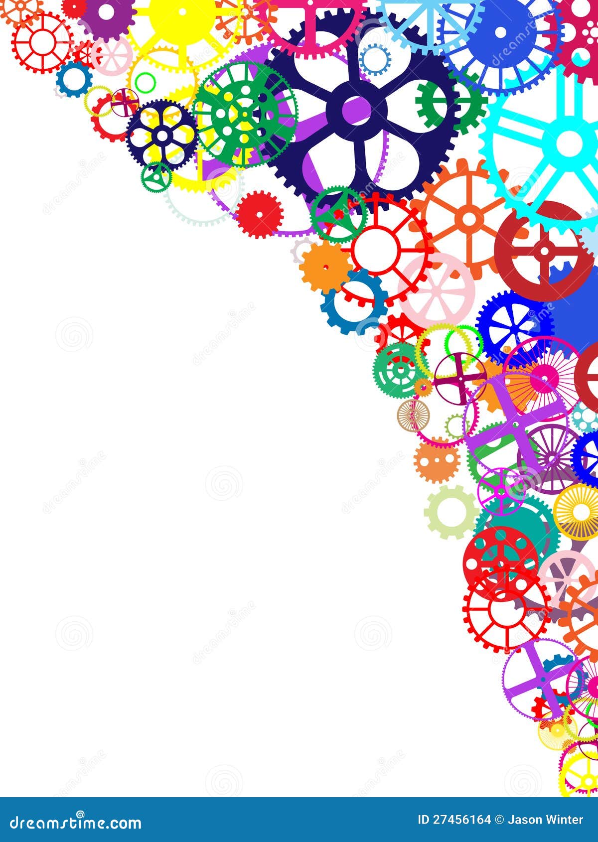 Colorful Gears Wallpaper