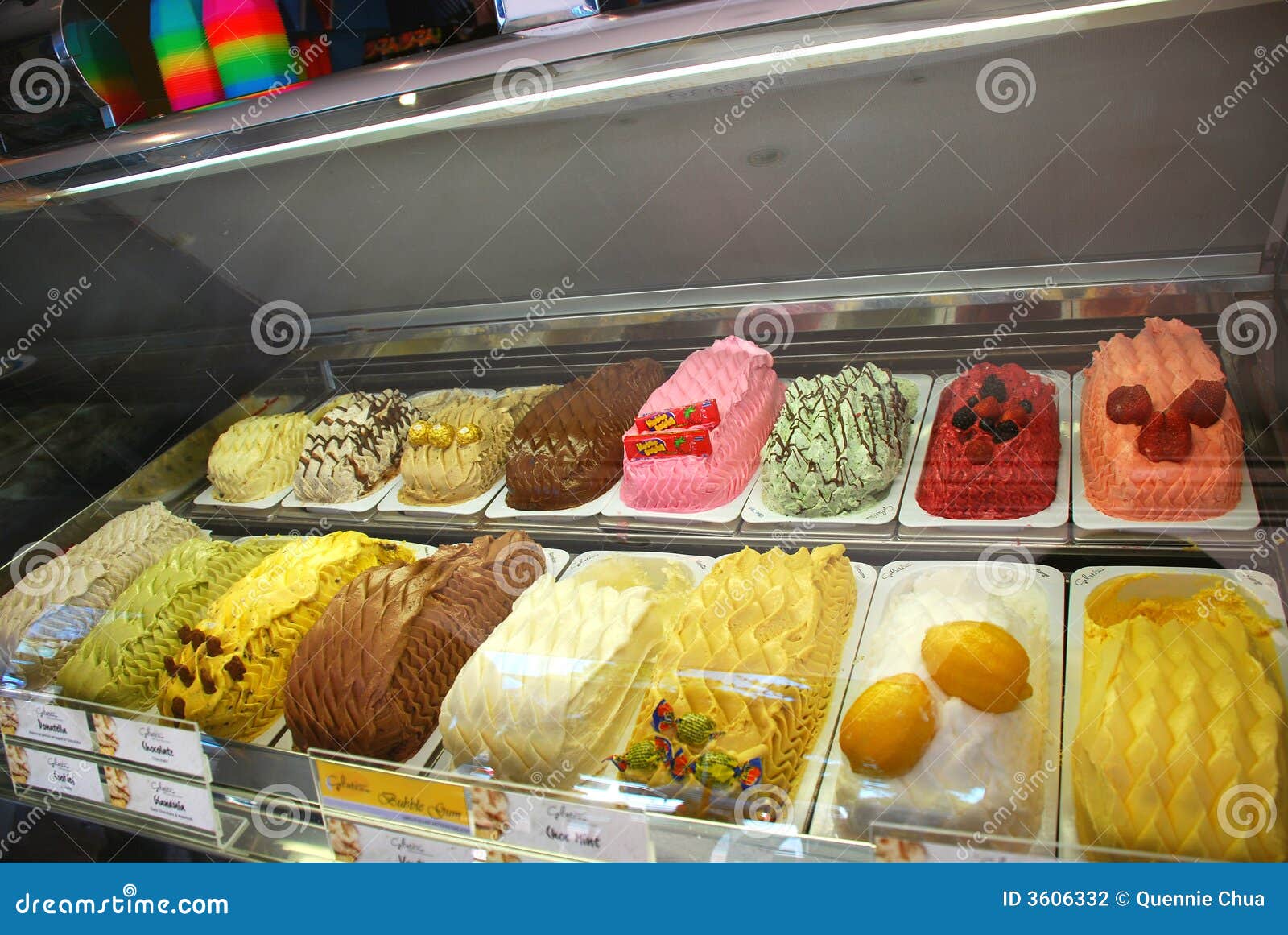 Colorful gelato stock photo. Image of cold, colorful, sweet - 3606332