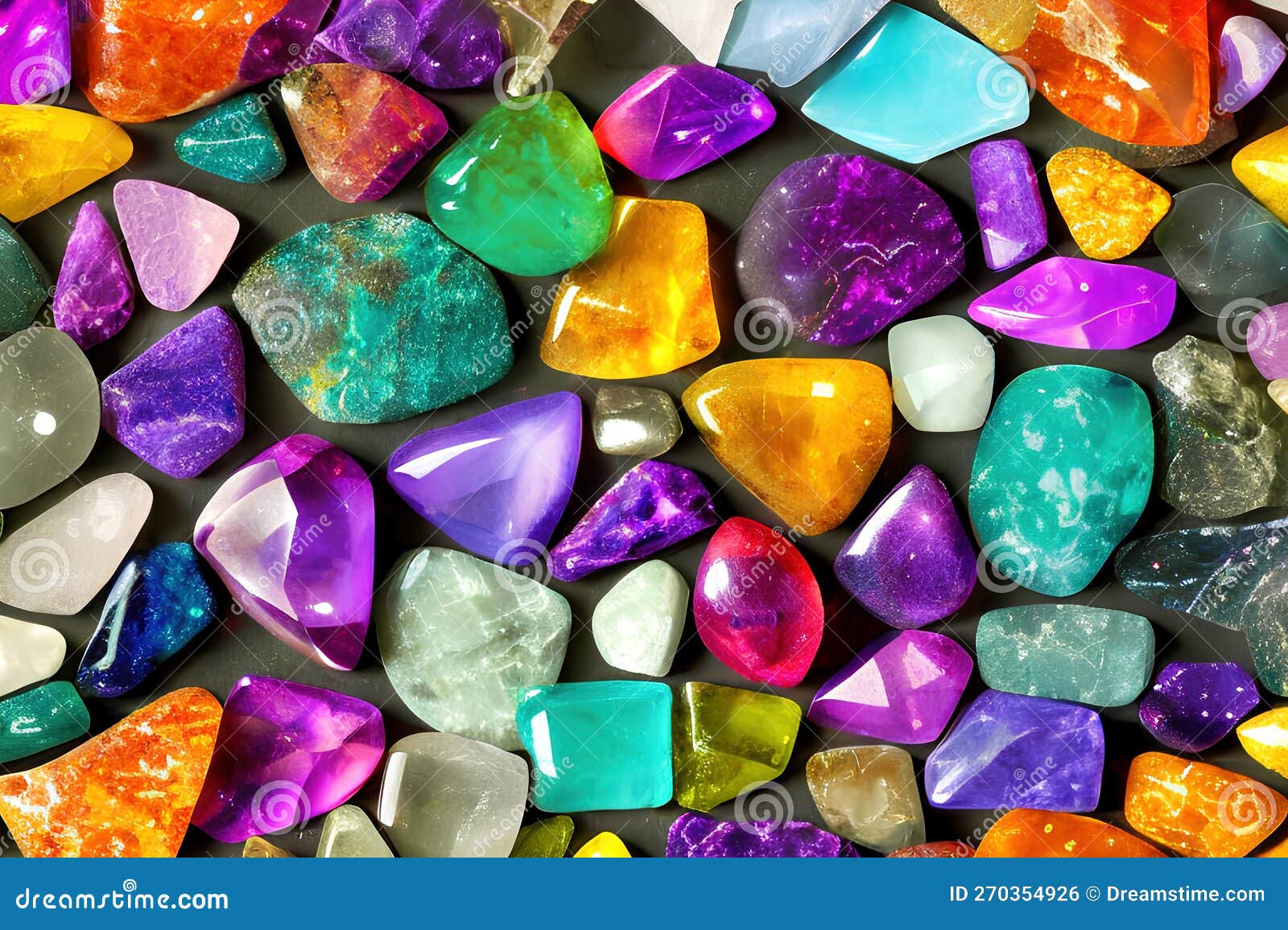 Colorful Gems Background, Many Multicolored Gems As a Background ...