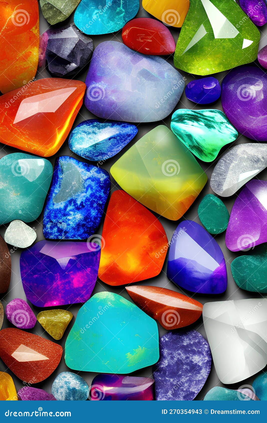 Colorful Gems Background, Many Multicolored Gems As a Background ...