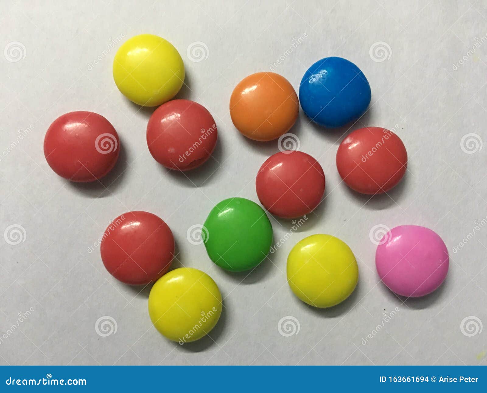 Colorful Gems Chocolates stock photo. Image of nice - 163661694
