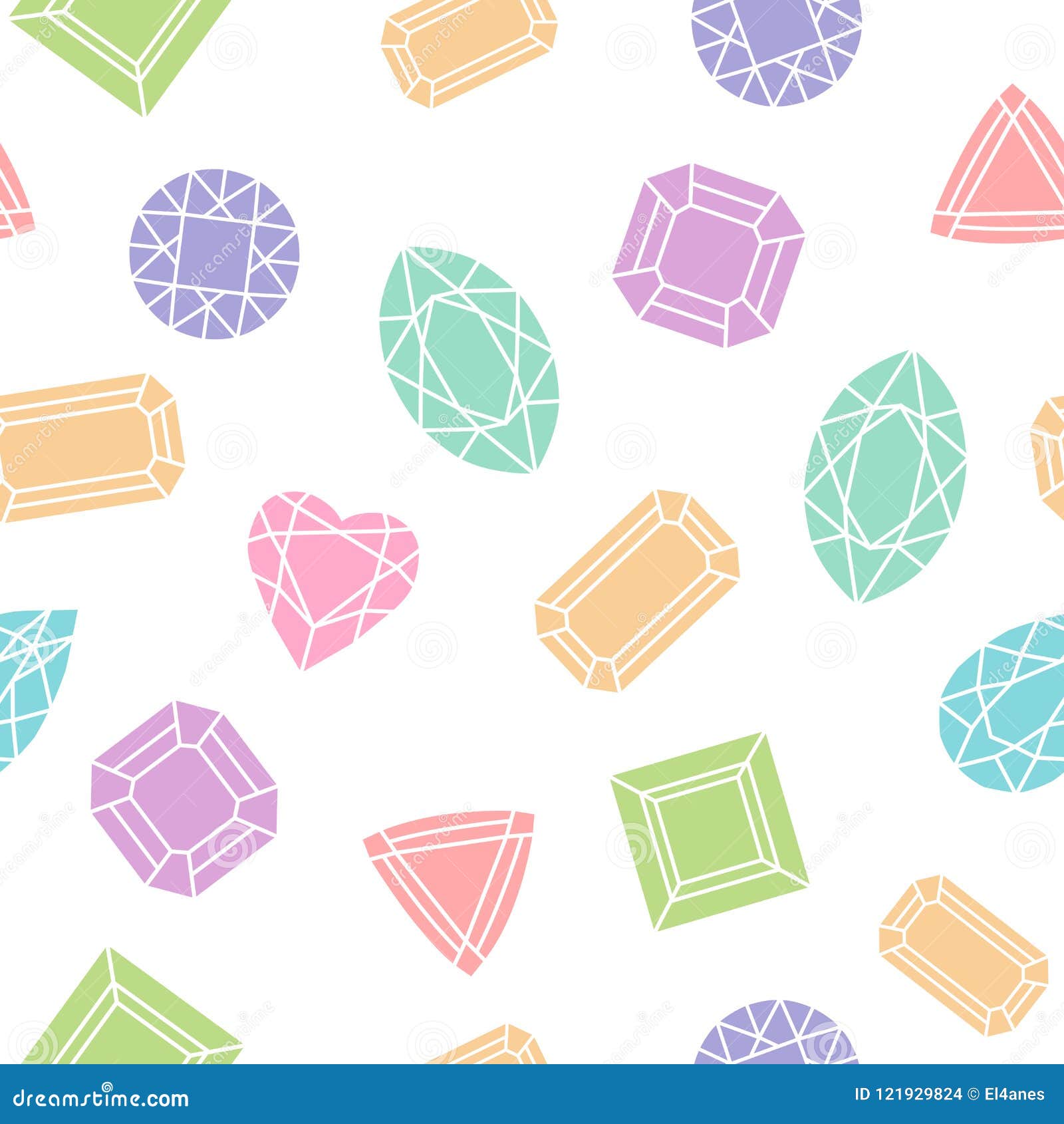 Gemstone shape pattern stock vector. Illustration of sticker - 121929824