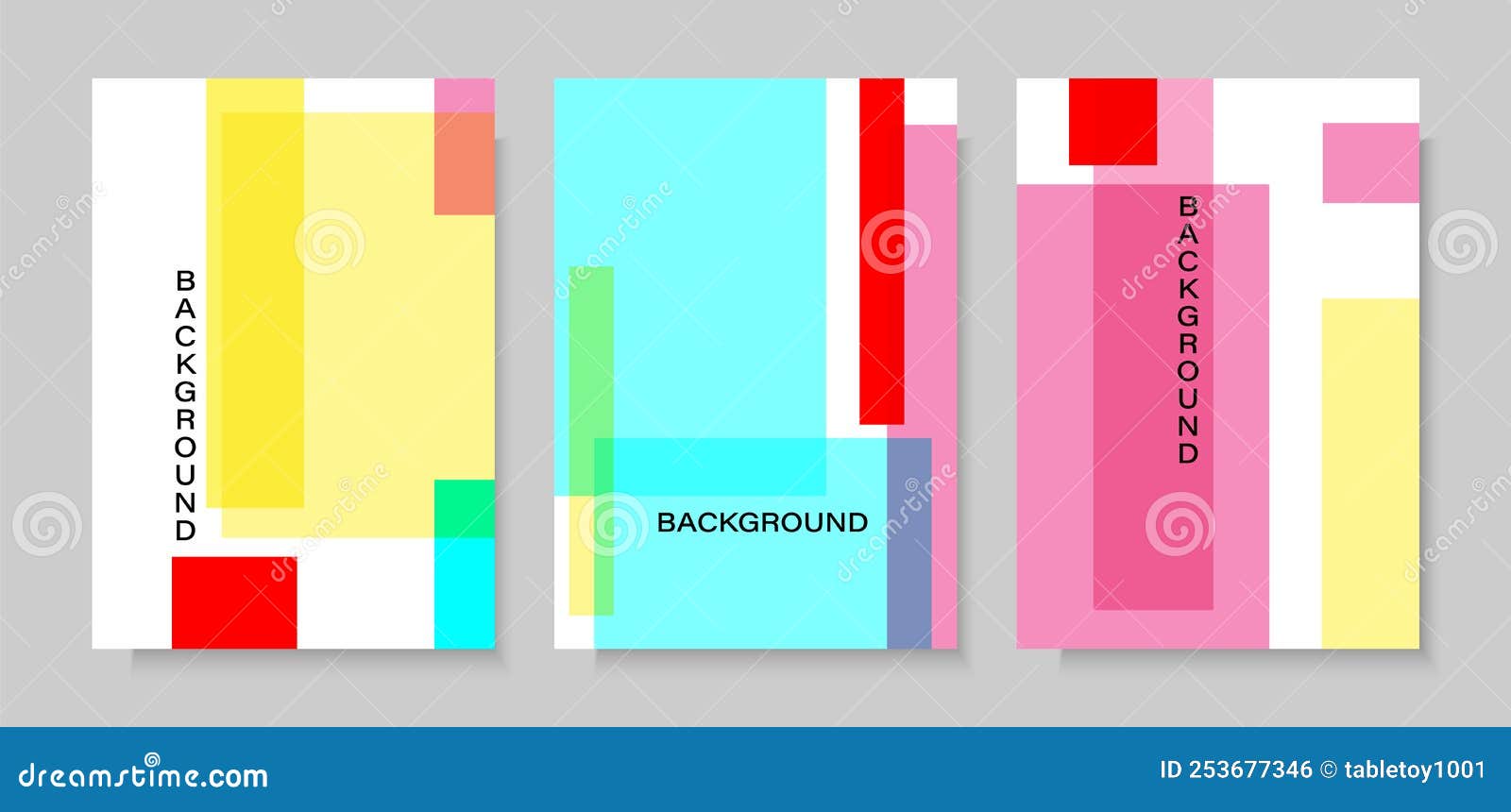 Colorful Geometric Art Abstract Background Vector. Vibrant Rectangle ...