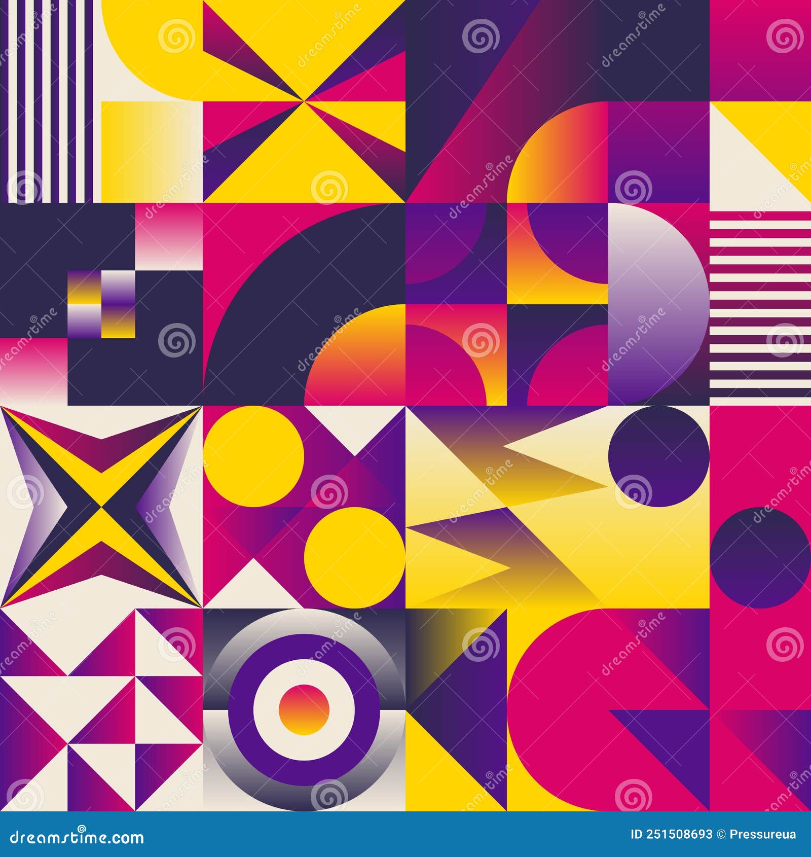Colorful Geometric Art Graphics Vector Pattern Design Background Stock ...
