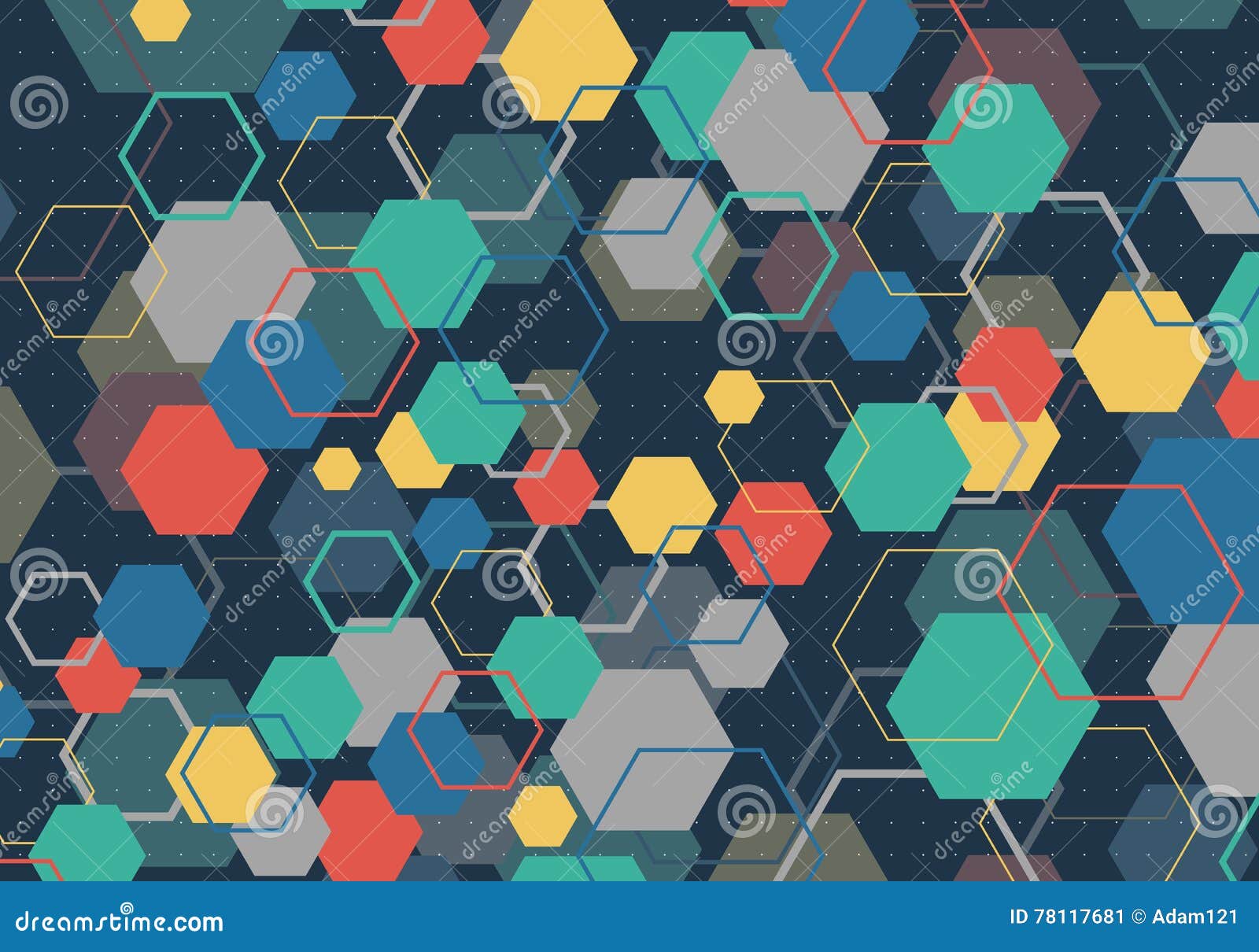 Colorful Geometric Backdrop Stock Illustration - Illustration of ...