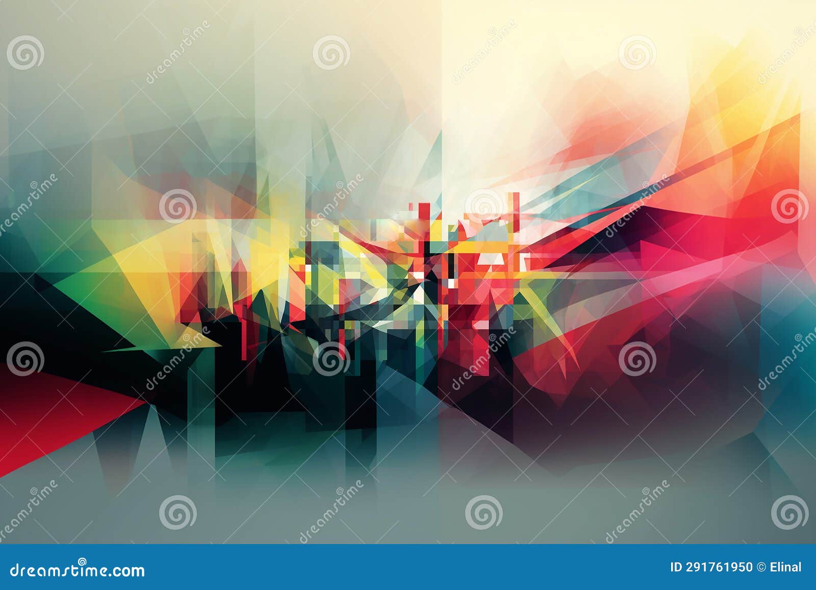 Colorful Geometric Background, Trendy Angular Art. AI Generative ...