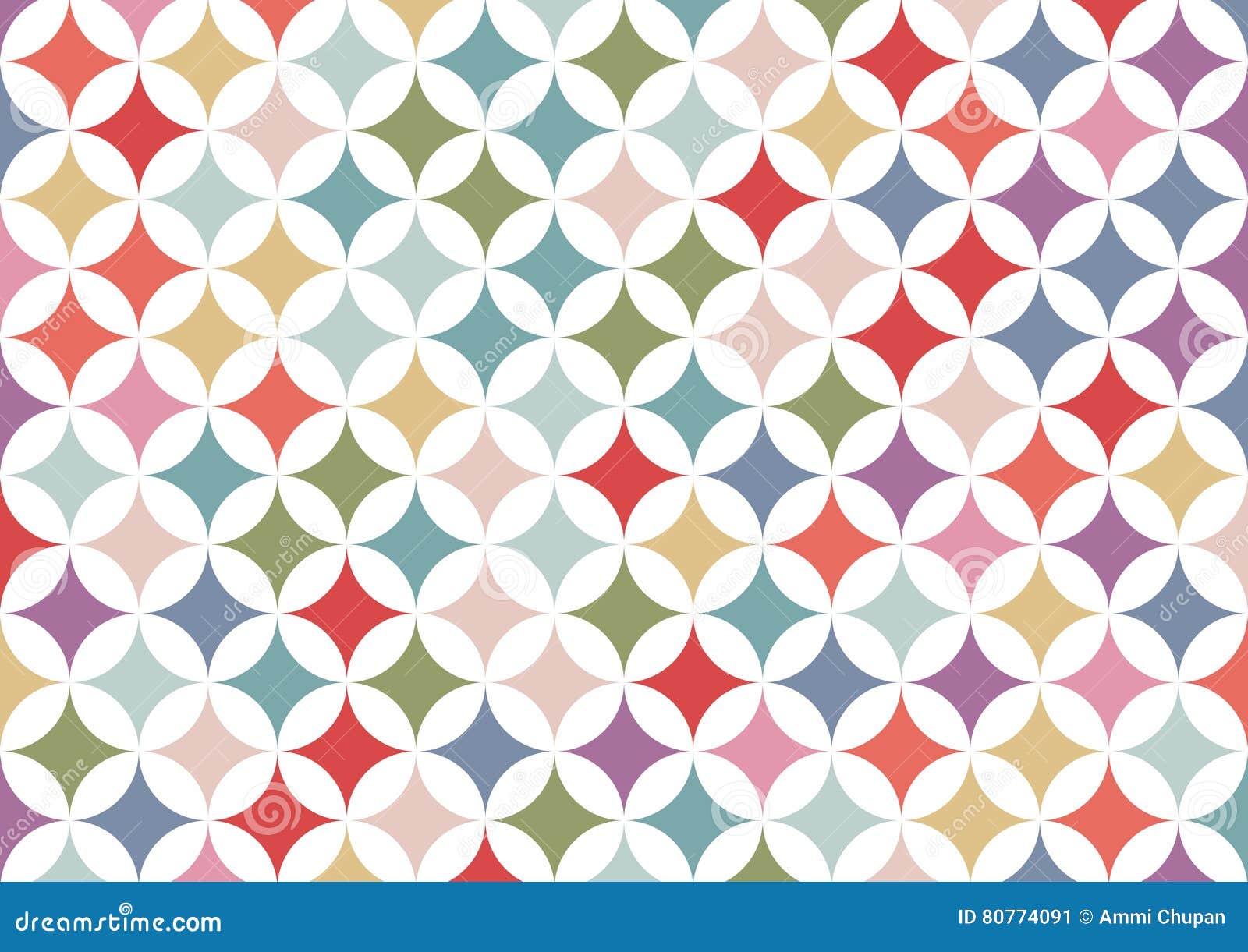 Colorful Geometric Circle Background | Abstract Retro Patterns ...