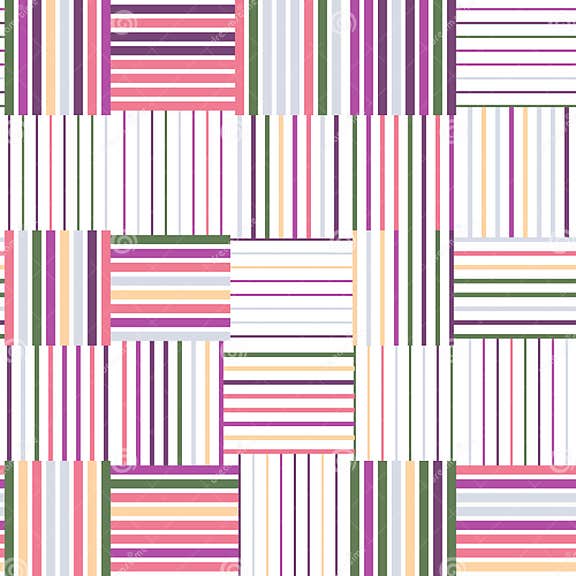 Colorful Geometric Composition. Vertical and Horizontal Lines of ...