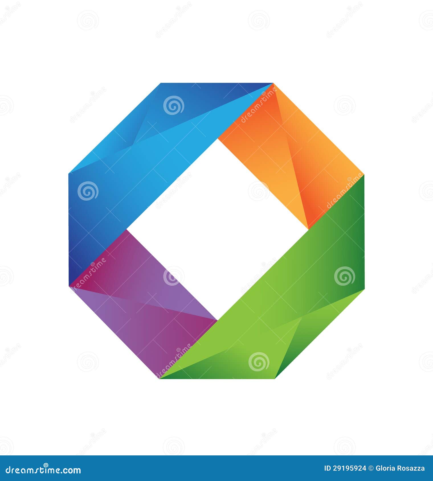 Colorful Geometric Logo Design Stock Vector - Illustration of geometric ...